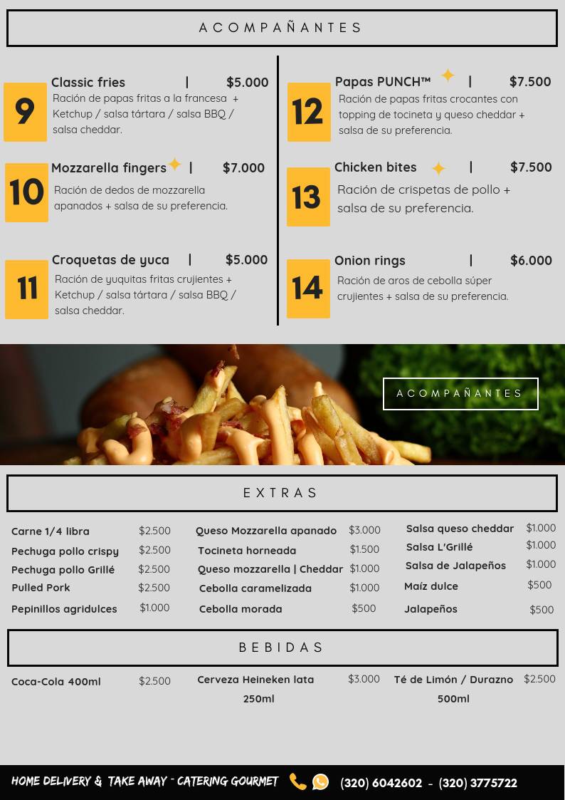 Menu at L'Grillé Gourmet Fast Food, Pasto, Barrio Maridiaz