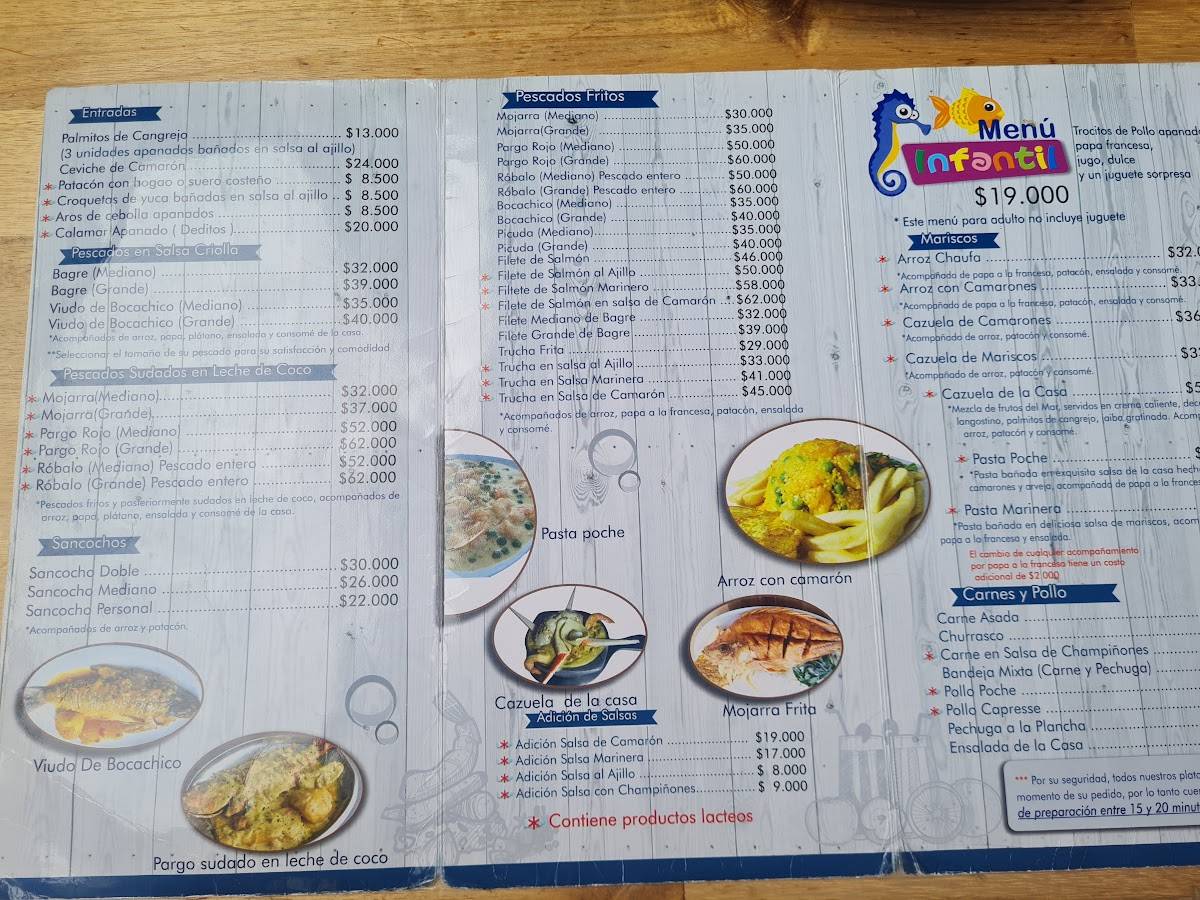 Carta del restaurante LA POCHE PESCADERIA, Bogotá, Ac. 24 #51 - 40
