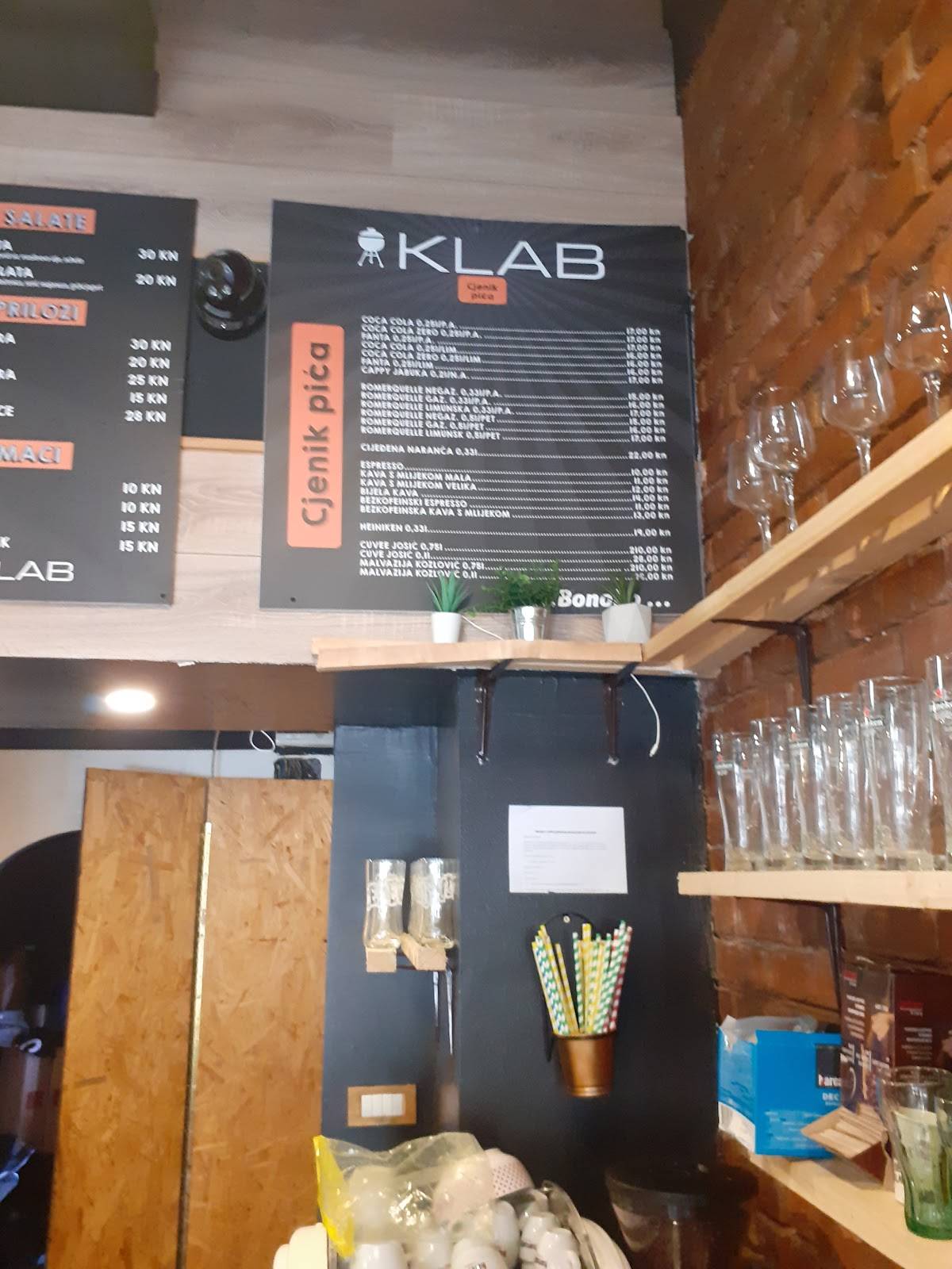Menu da La Turka pasticceria, Zagabria, Petrinjska ul. 47