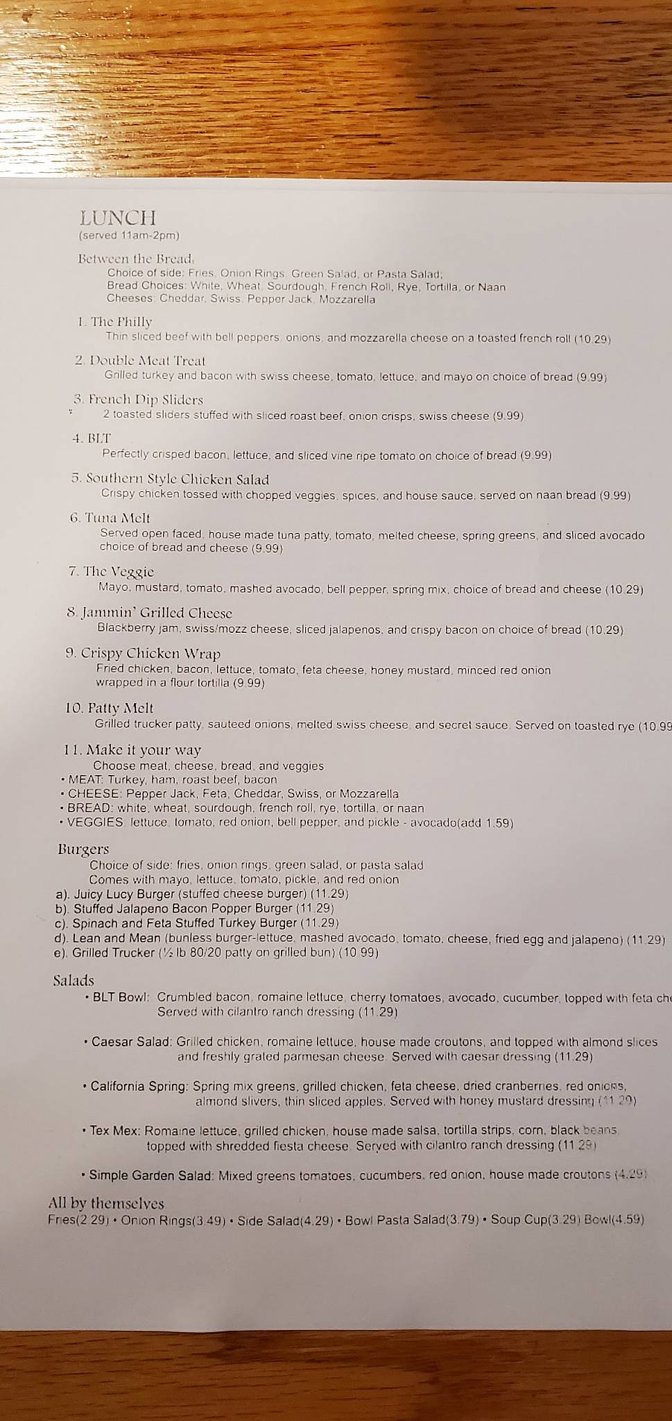 Menu at Lambert House Café cafe, Yuba City