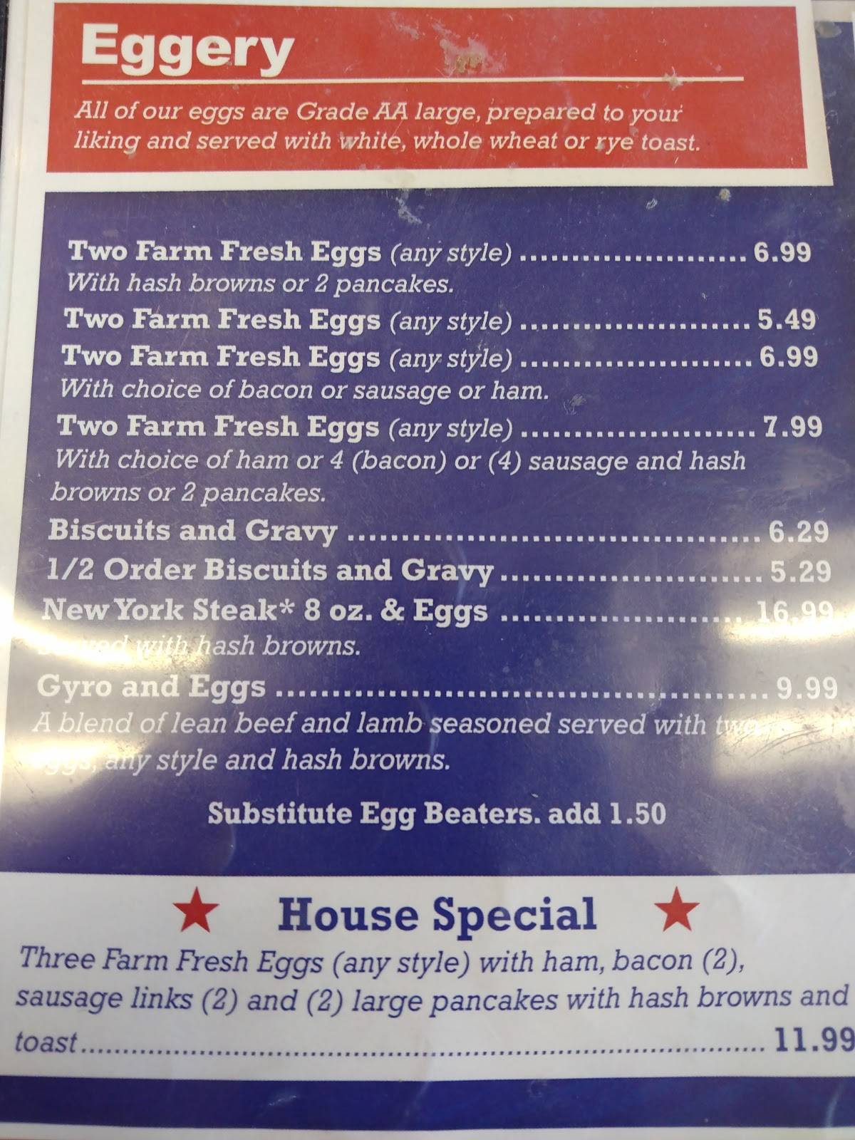 Menu at American Table Family Restaurant, Lambertville