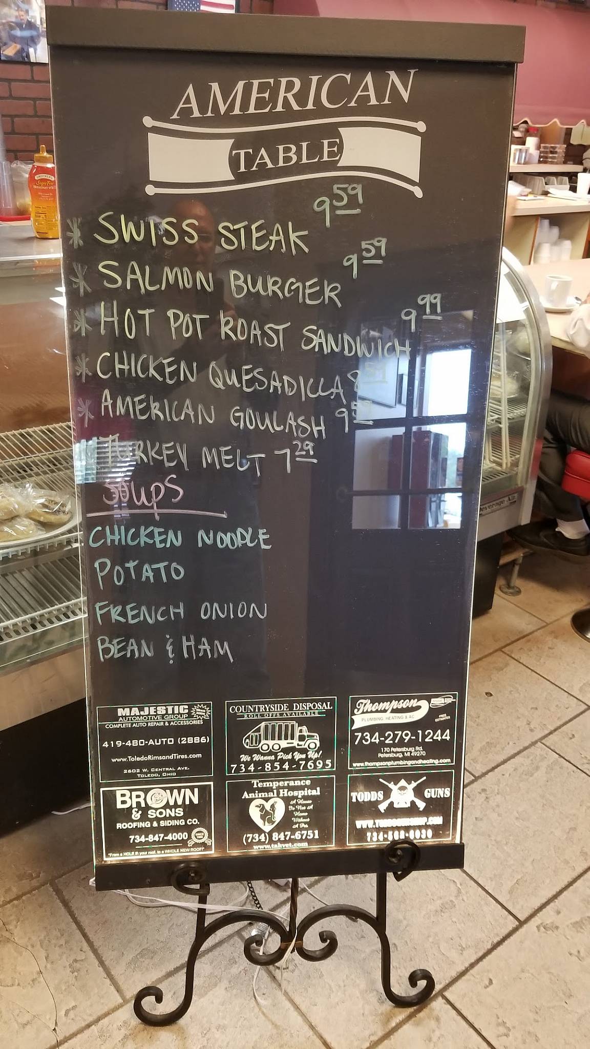 Menu at American Table Family Restaurant, Lambertville