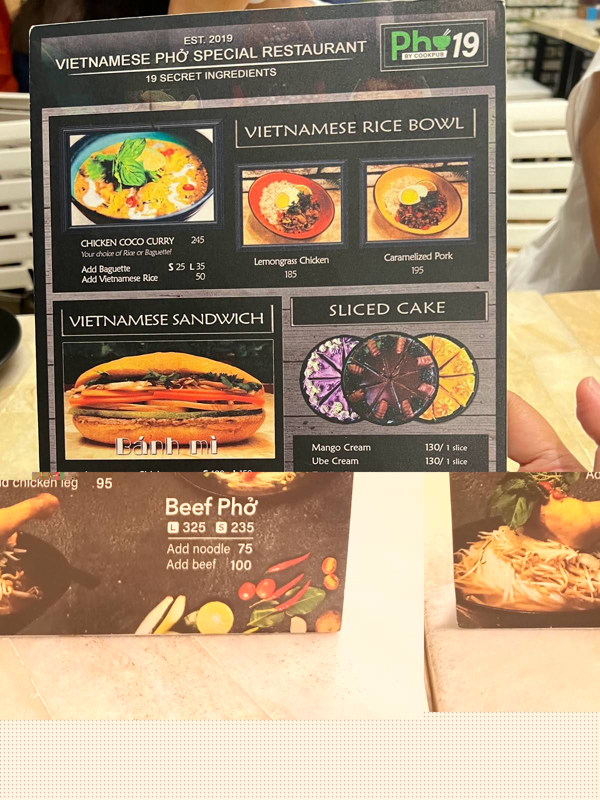 Menu at Pho19 - Mactan 포19 막탄점 restaurant, Lapu-Lapu City