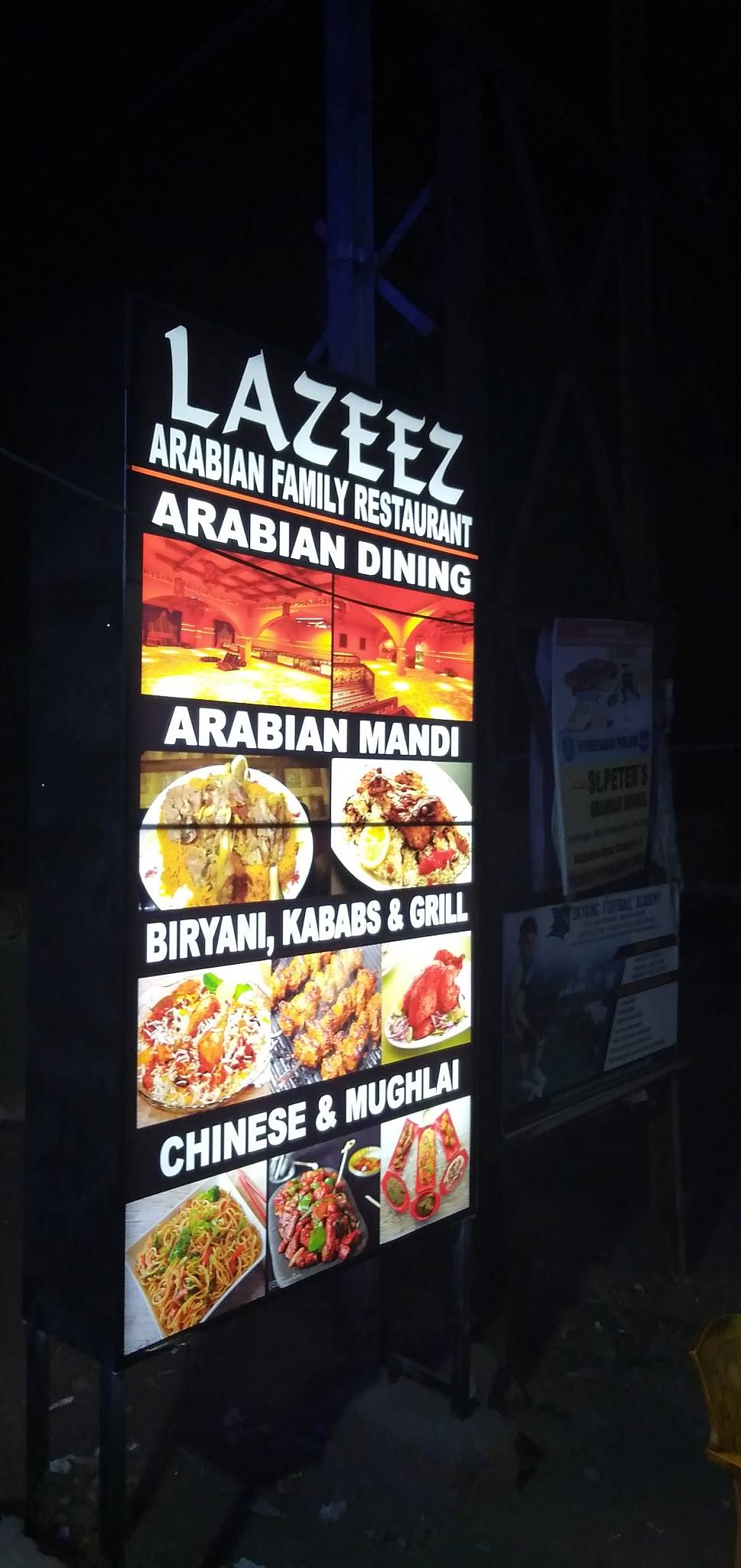 Menu at Lazeez Arabian Family Restaurant, Hyderabad, Sy no 33