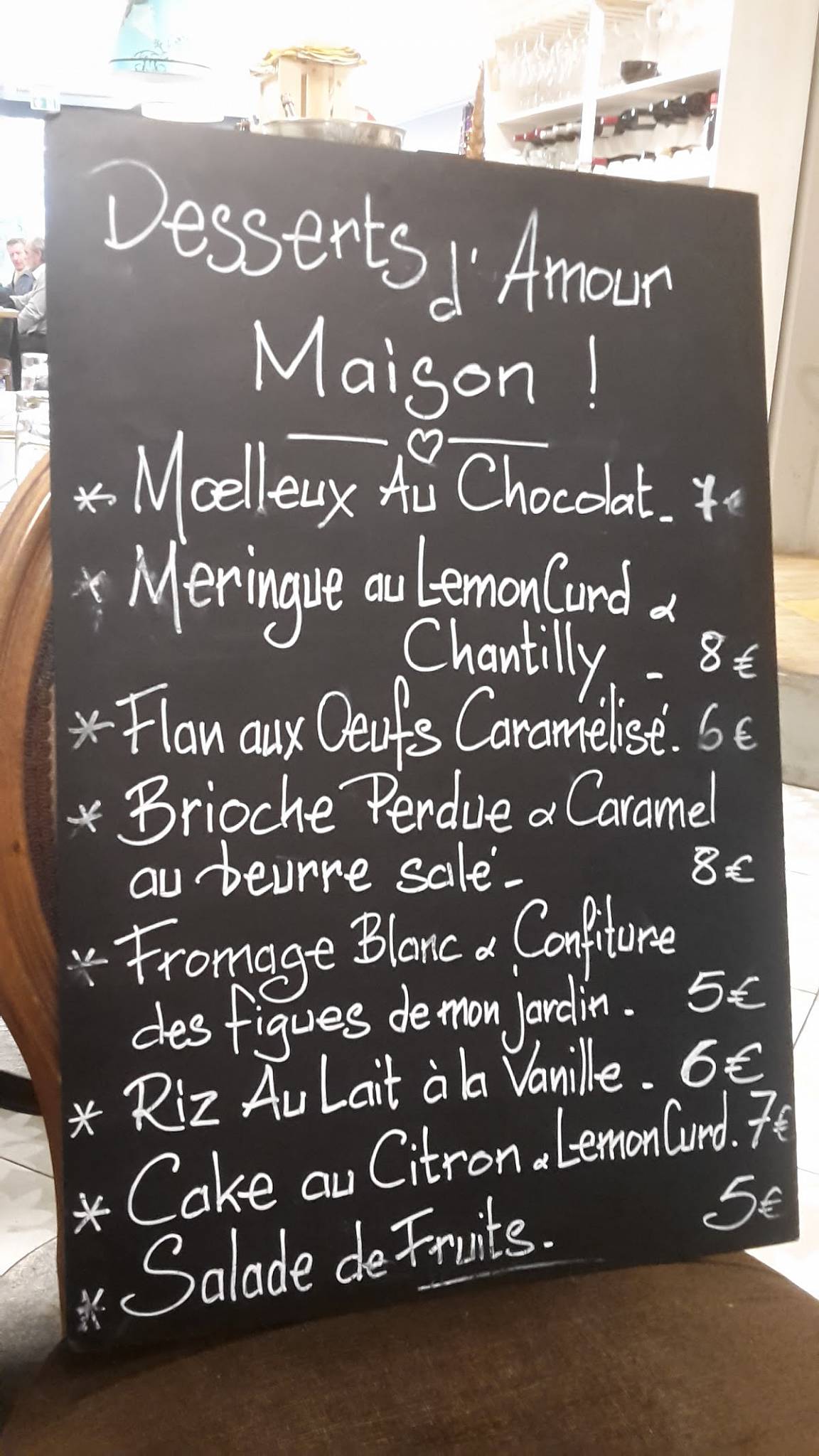 Menu au Le-Bis-Troquet restaurant, Carcassonne