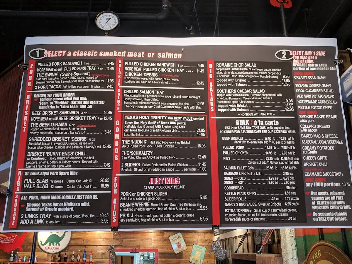 Menu at Li'l Nancy's at the Ranch BBQ, Bradenton