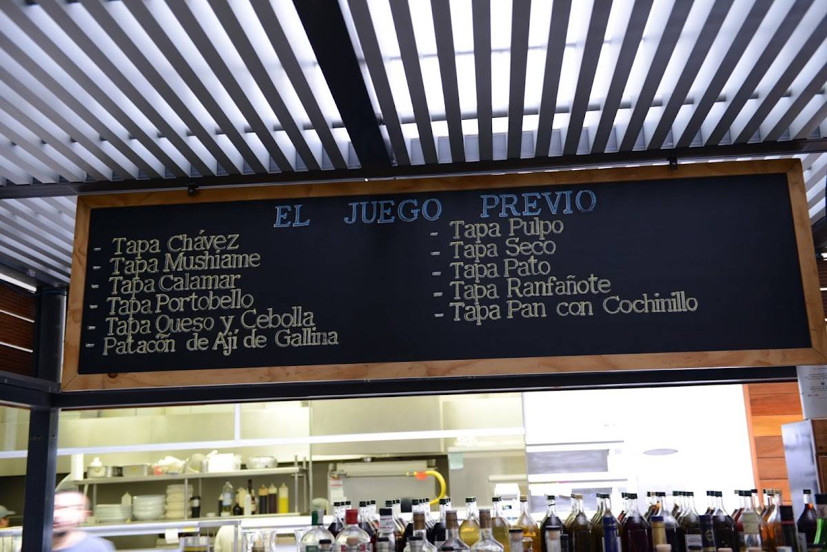 Carta del restaurante Amoramar, Lima