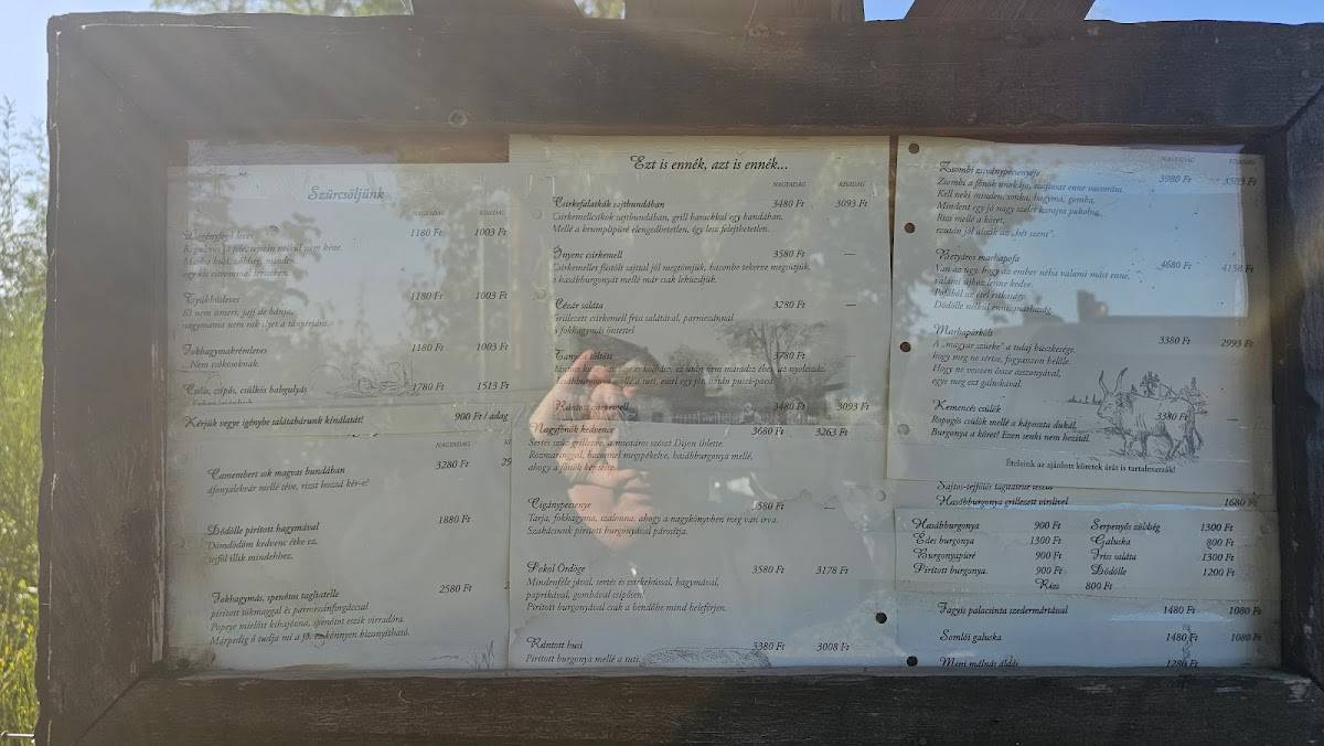 Menu at Lóki Csárda restaurant, Marcali, /1 hrsz