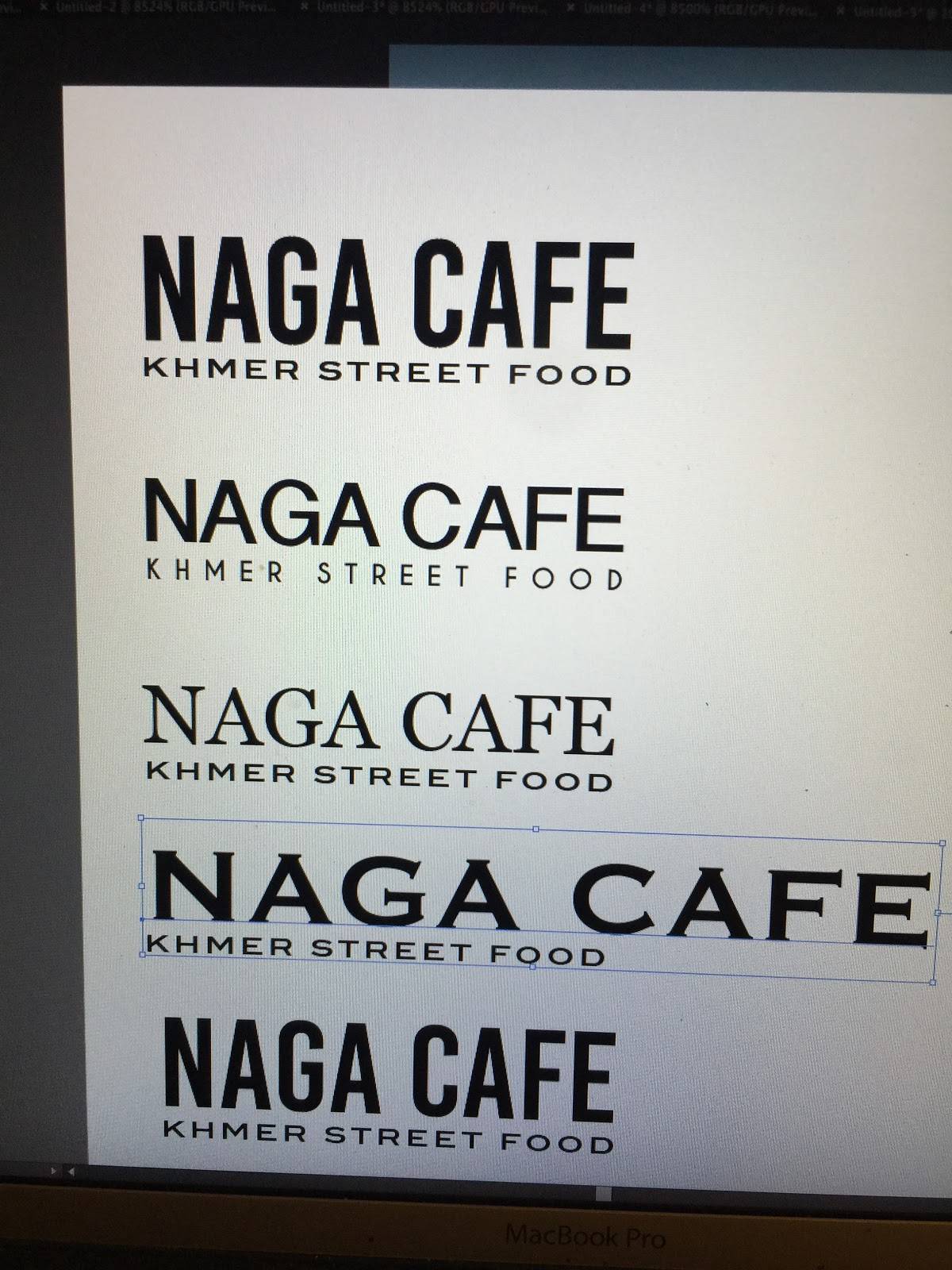 Menu at Naga Cafe Khmer Street Food, Signal Hill