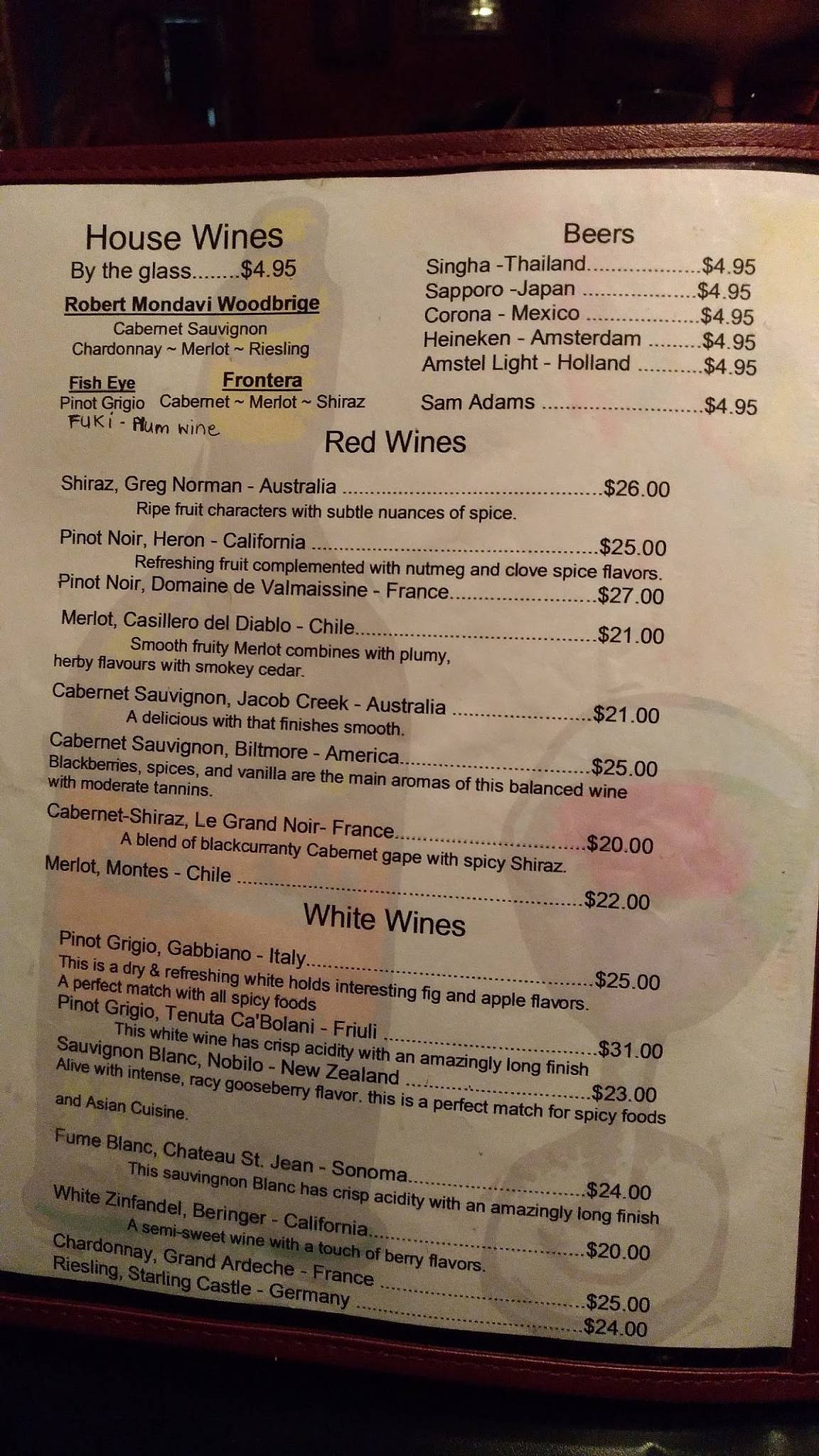 Menu at Bangkok Thai Cuisine restaurant, Lyndhurst, Mayfield Rd