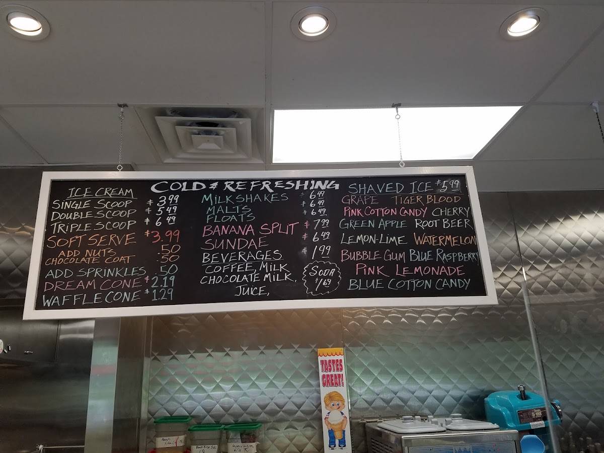 Menu at Mad Dog's Creamery & Donuts desserts, Gatlinburg