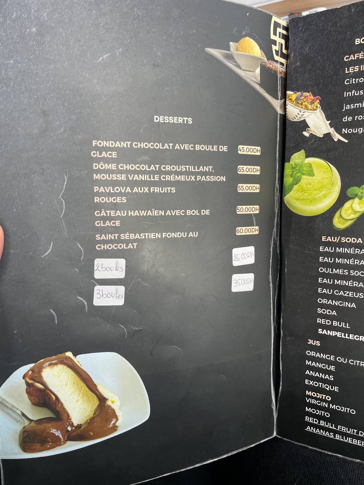 Menu au Maison Eric restaurant, El Jadida