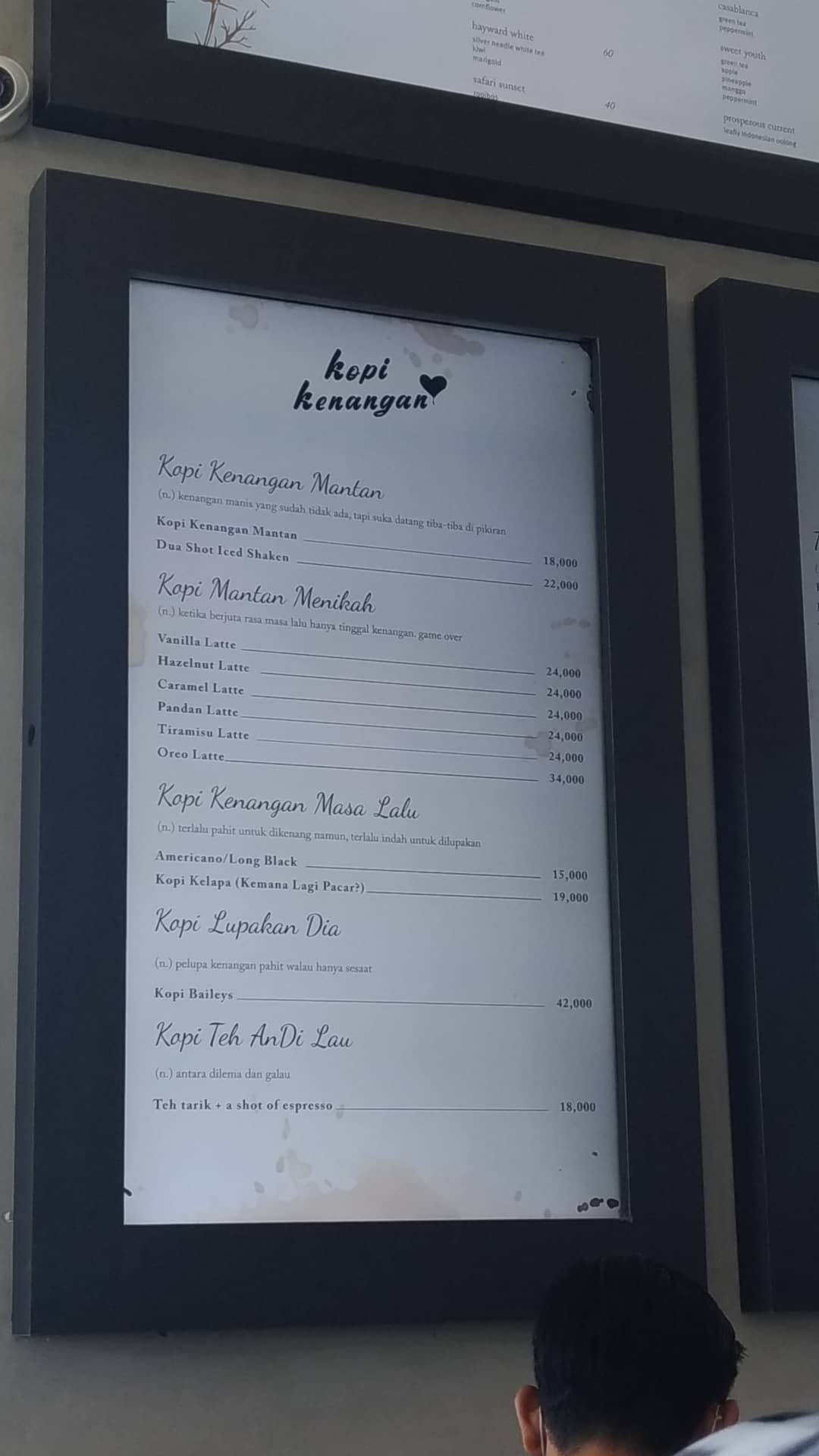 Menu at Kopi Kenangan - Trans Studio Mall Makassar, Makassar