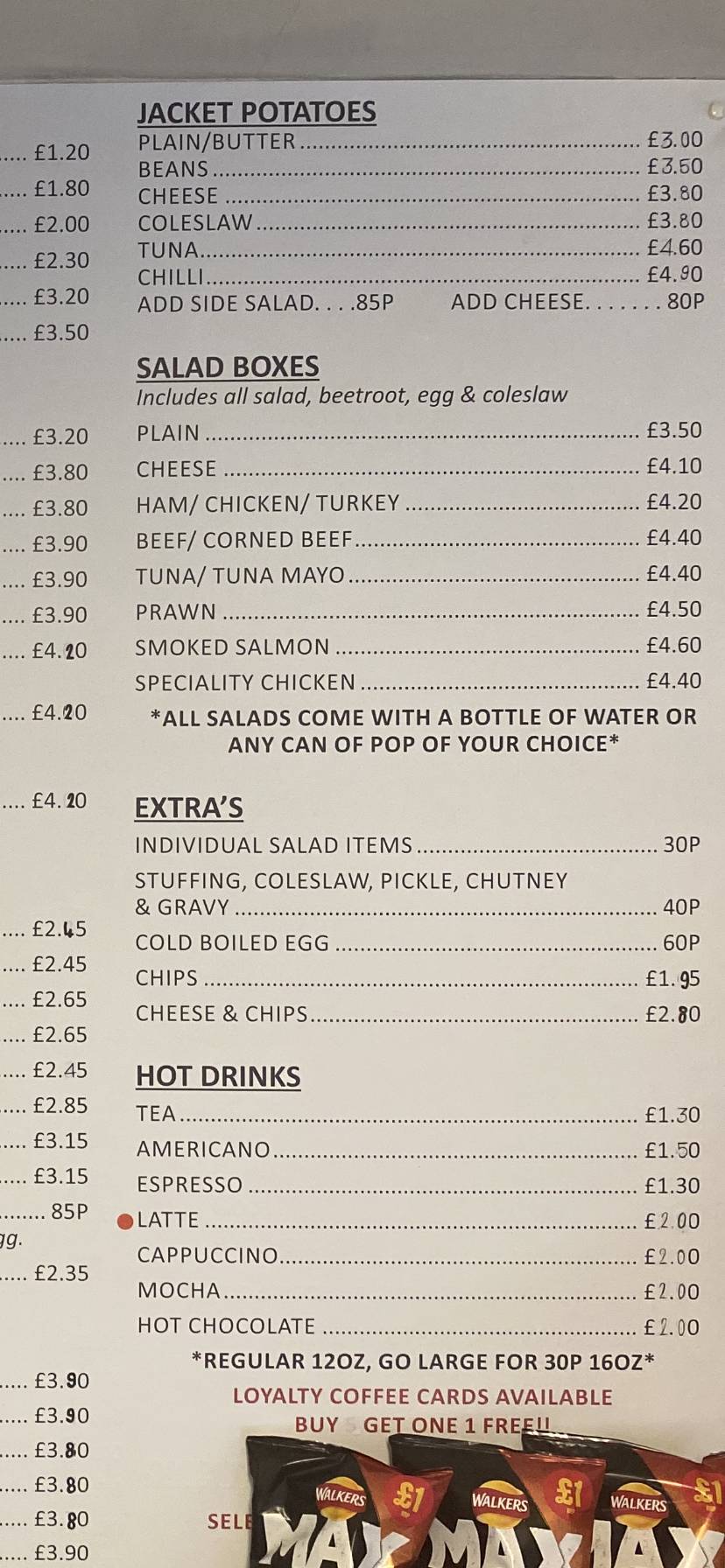 Menu at Millers Of Elland fast food, Elland