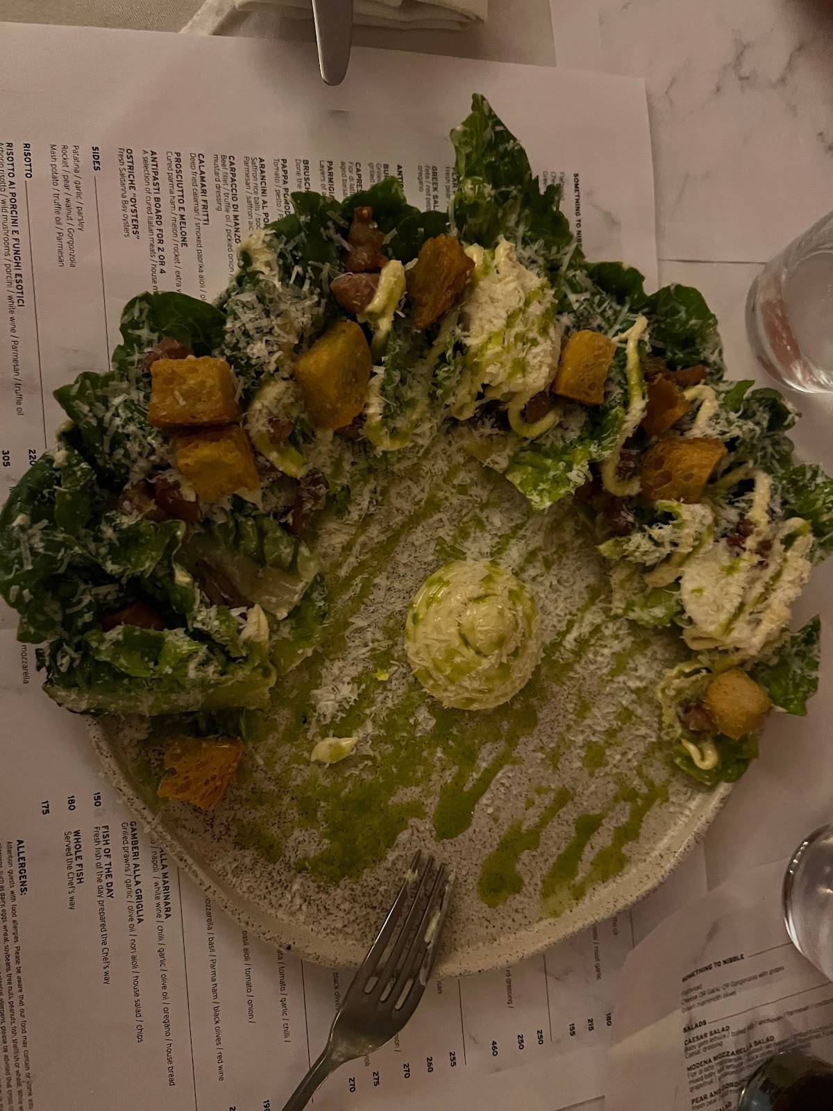 Menu at Modena Italian Eatery restaurant, Randburg