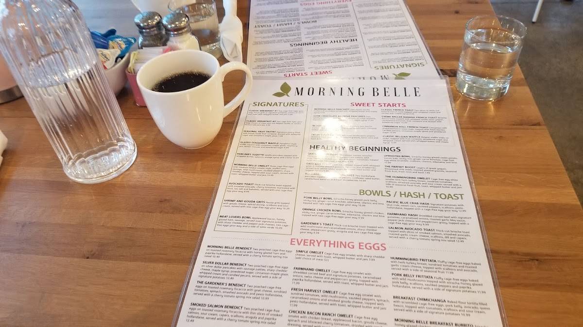 Menu at Morning Belle restaurant, Grand Rapids, E Beltline Ave NE