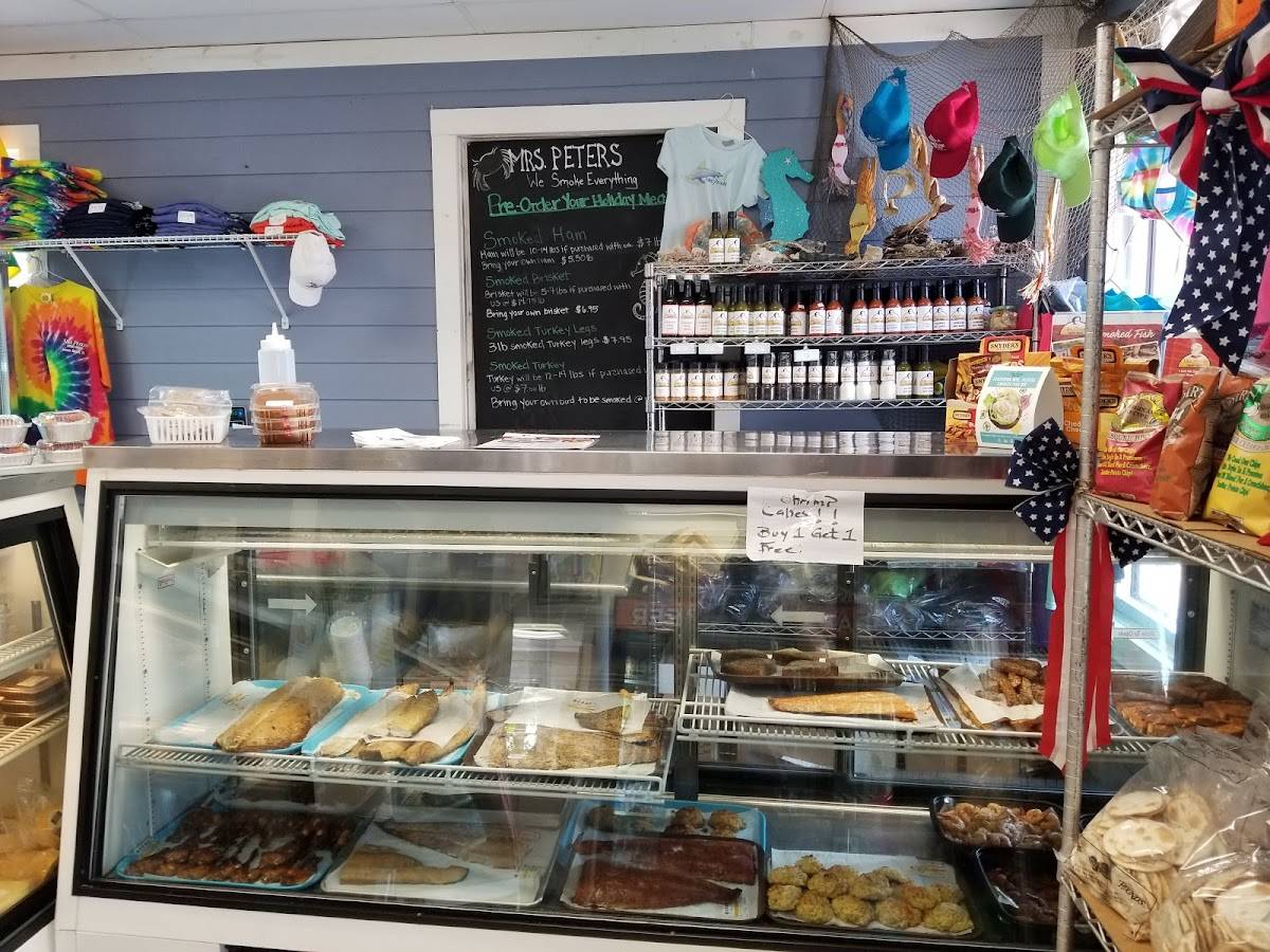 Menu at Mrs Peters Smoke House restaurant, Jensen Beach