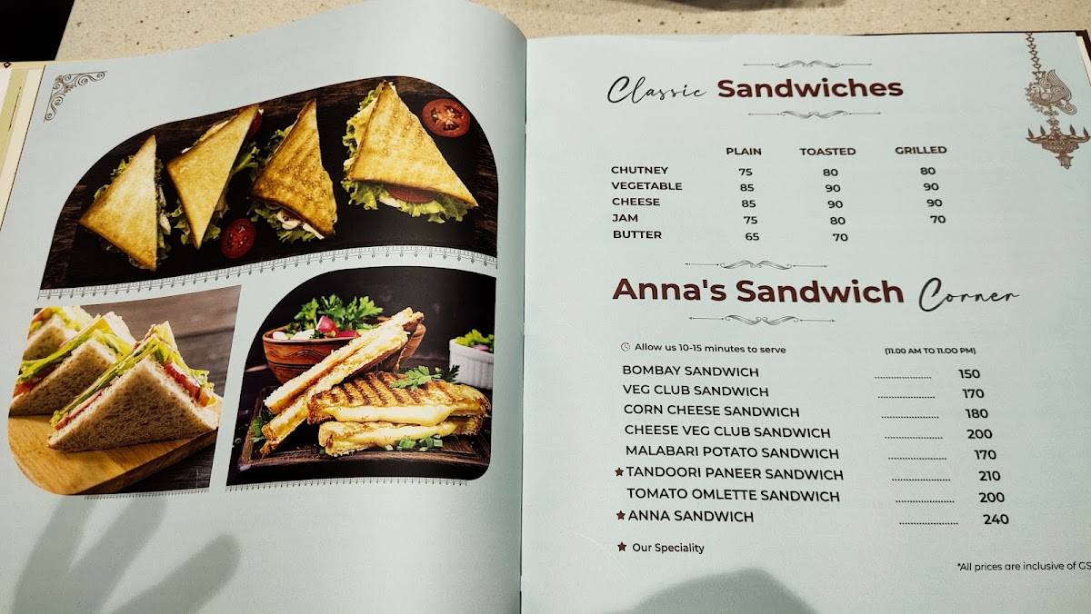 Menu at ANNA Idli, Mumbai, 3