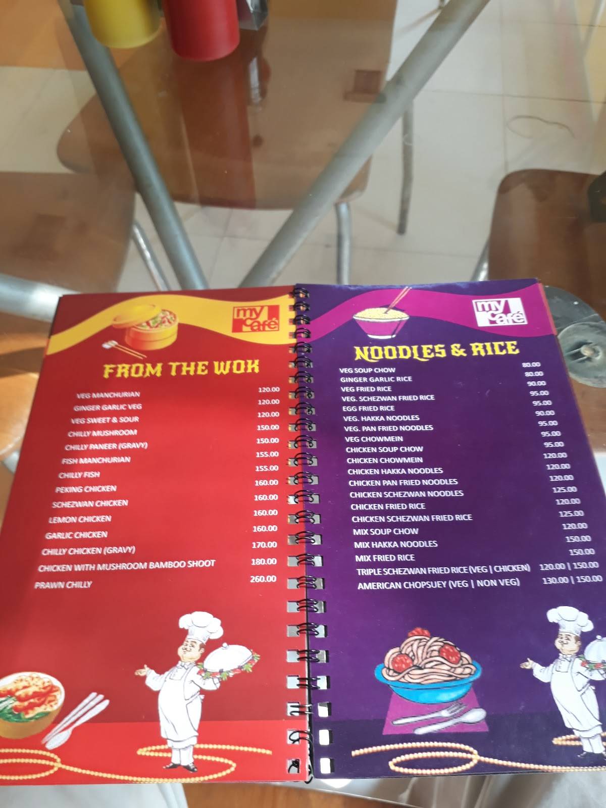 Menu at My Café, Shillong, JW63+Q4F