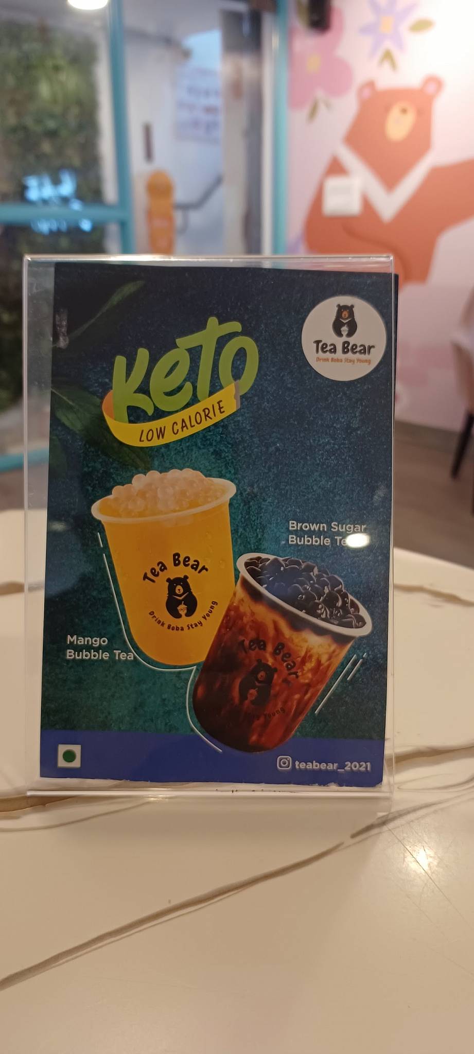 Menu at Tea Bear ! (Bubble Tea), New Delhi