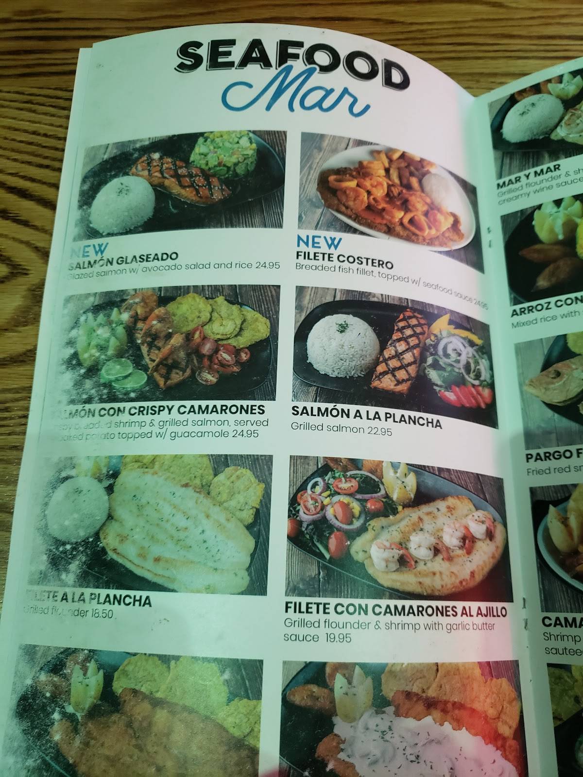 Menu at Noches de Colombia Hackensack restaurant, Hackensack, 382 Main St