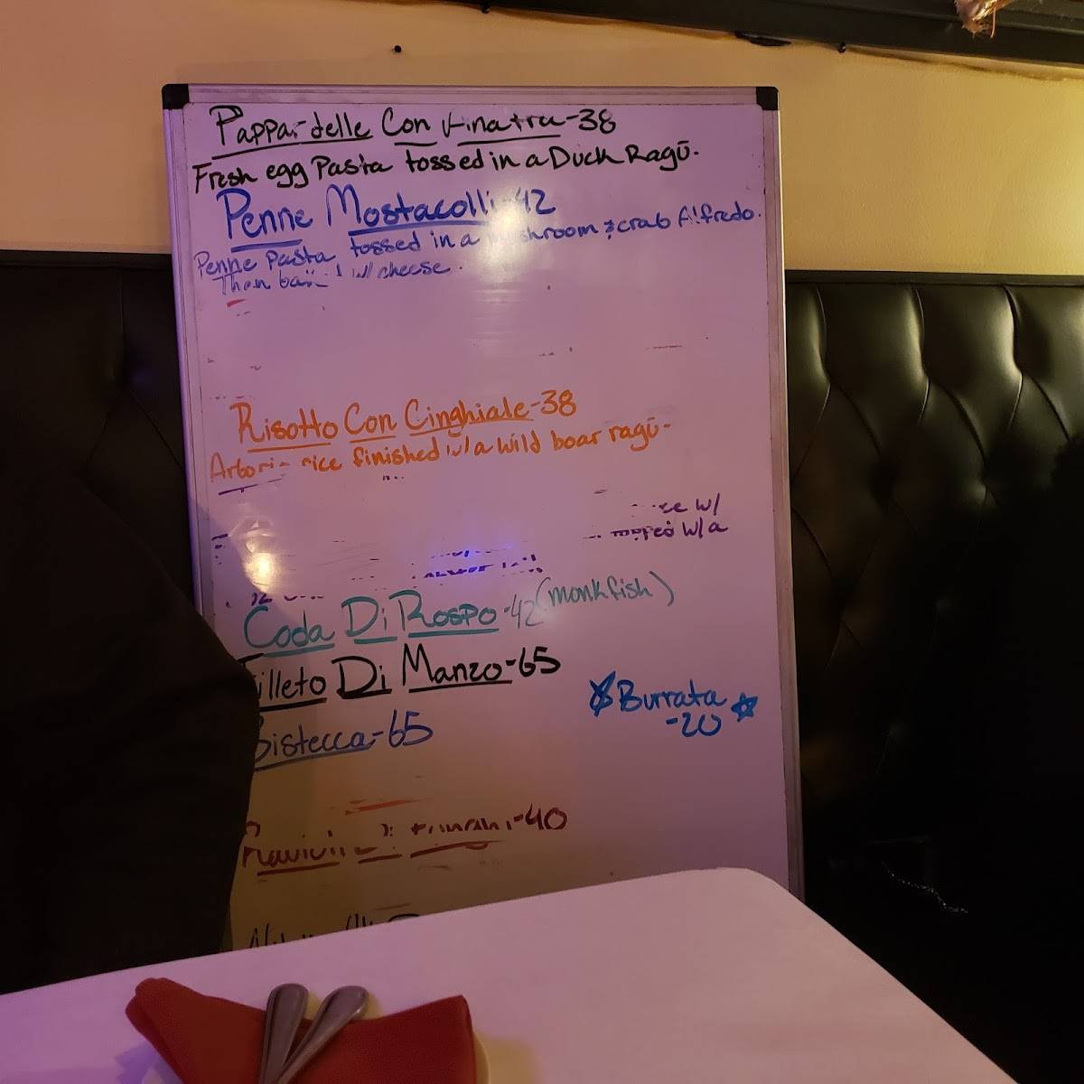 Menu at Nonna Luisa Ristorante restaurant, Anacortes