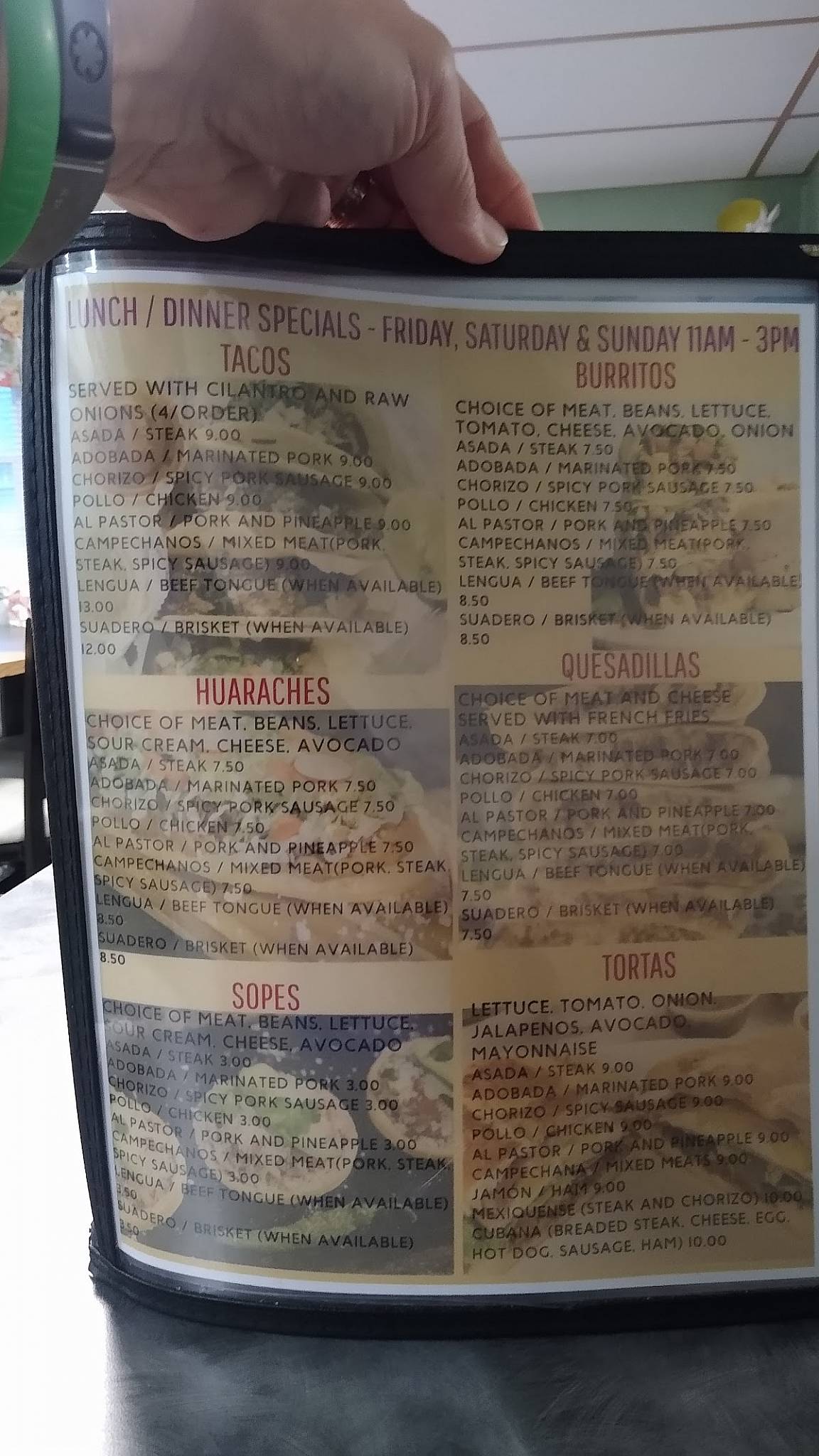 Menu at North 5th Street Diner restaurant, McSherrystown