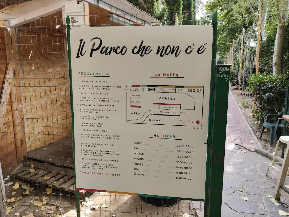 Menu au Parco Appio pub et bar, Rome, Via dell'Almone