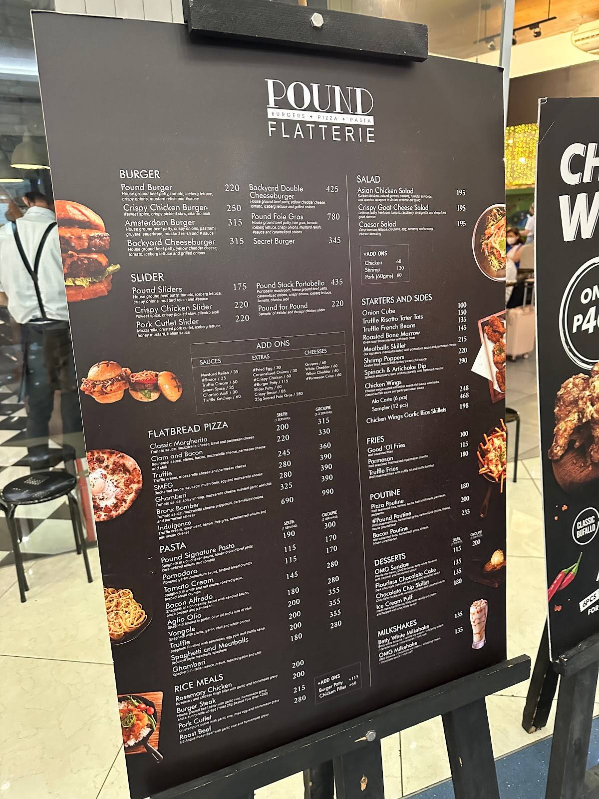 Menu at Pound x Flatterie - Mall of Asia restaurant, Pasay, GXMJ+PPH