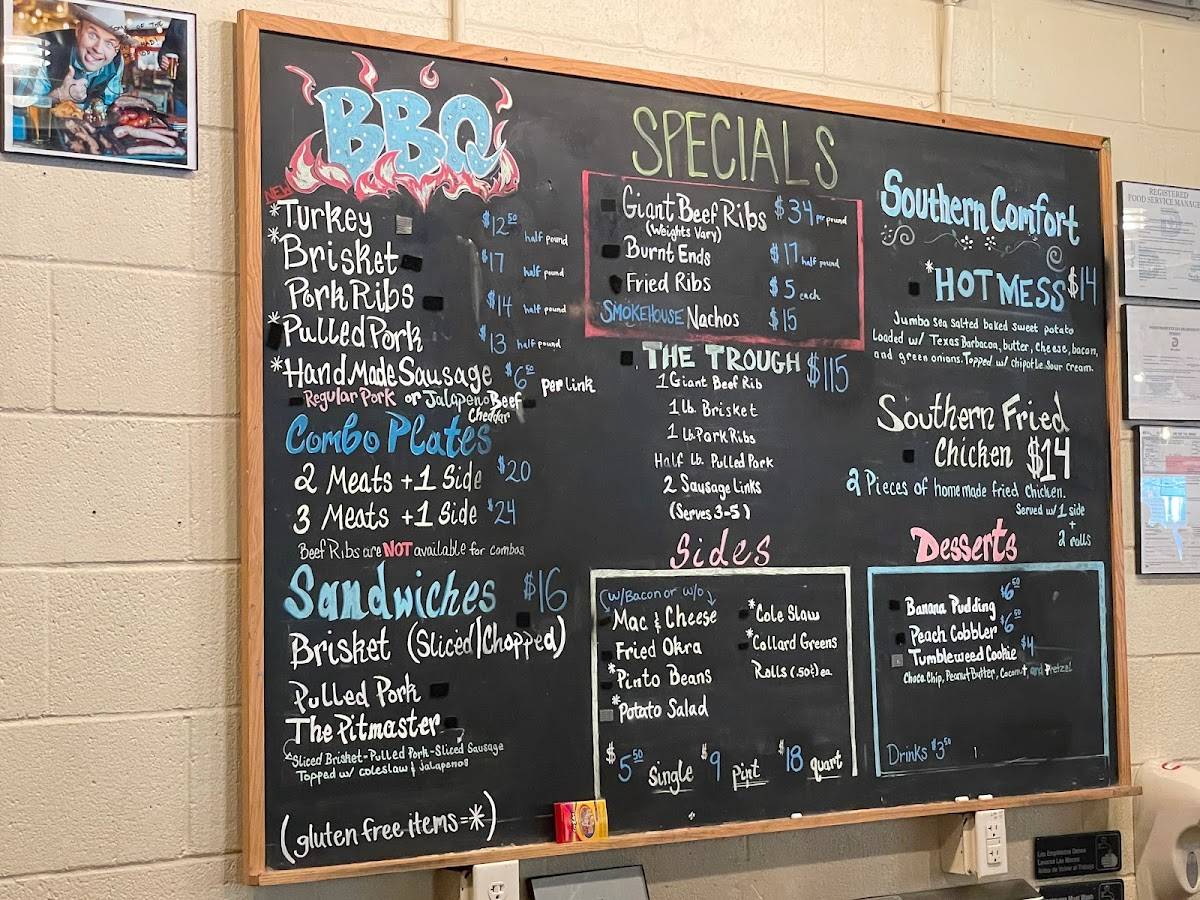 Menu at Pecan Lodge BBQ, Dallas, Main St