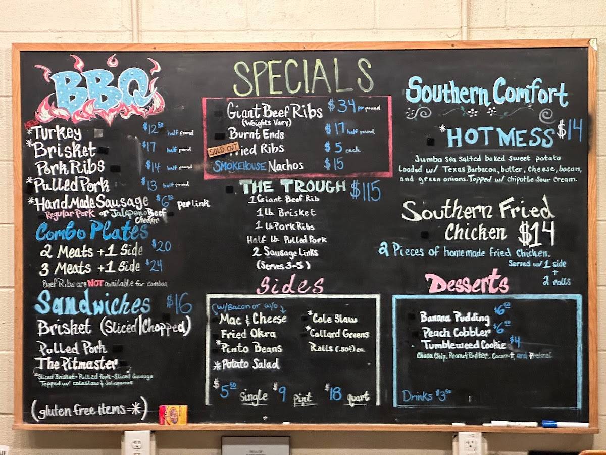 Menu at Pecan Lodge BBQ, Dallas, Main St