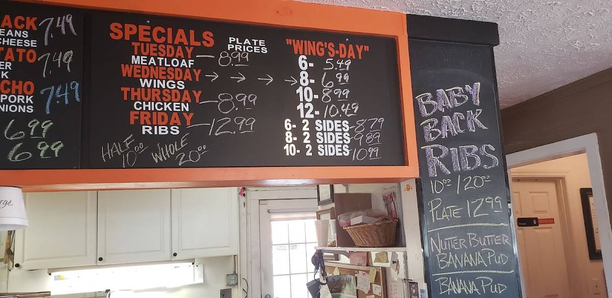 Menu at Perrys Smokin Pig BBQ, White House