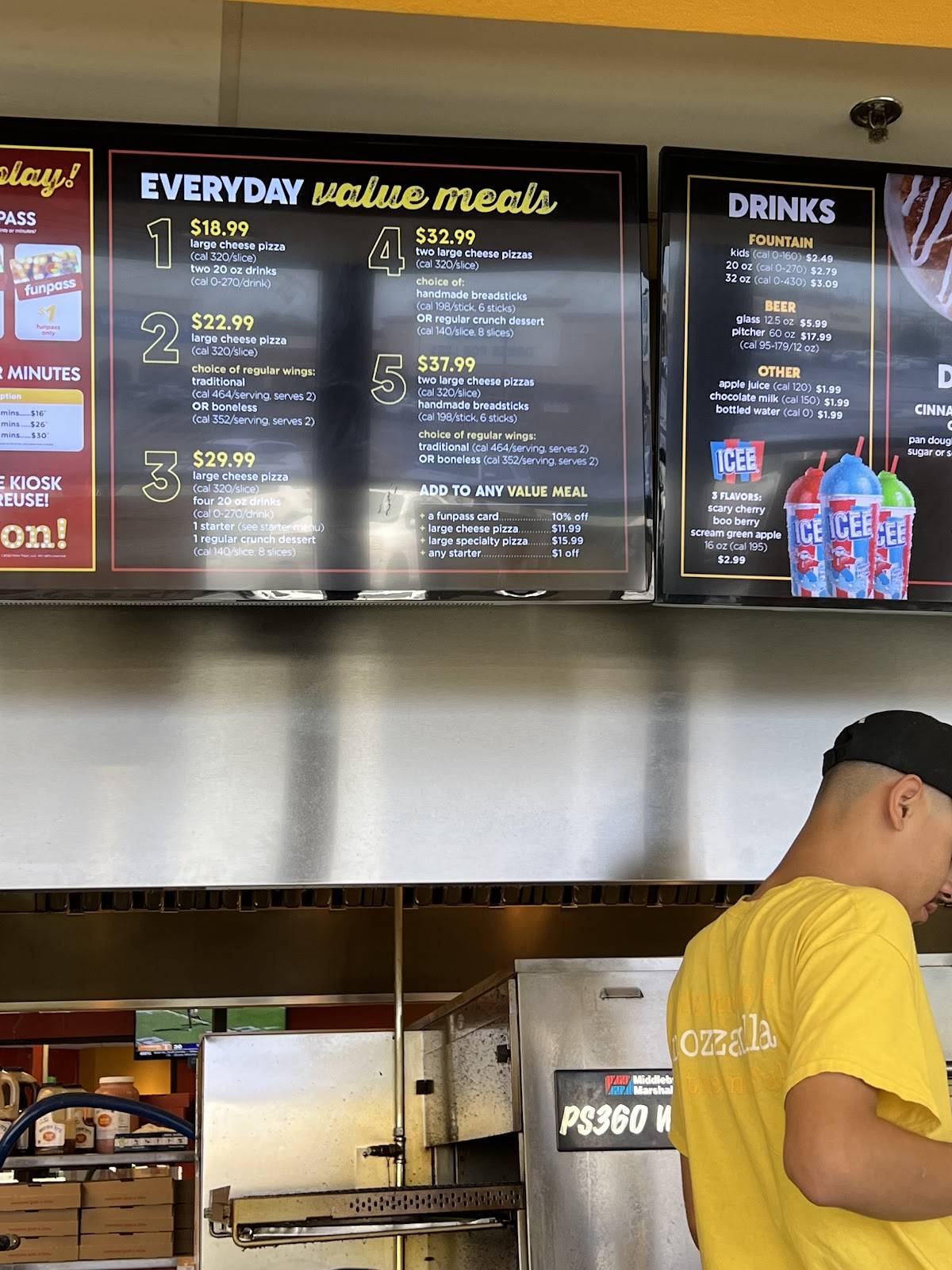 Menu at Peter Piper Pizza pizzeria, Albuquerque, Central Ave NW Suite M-2