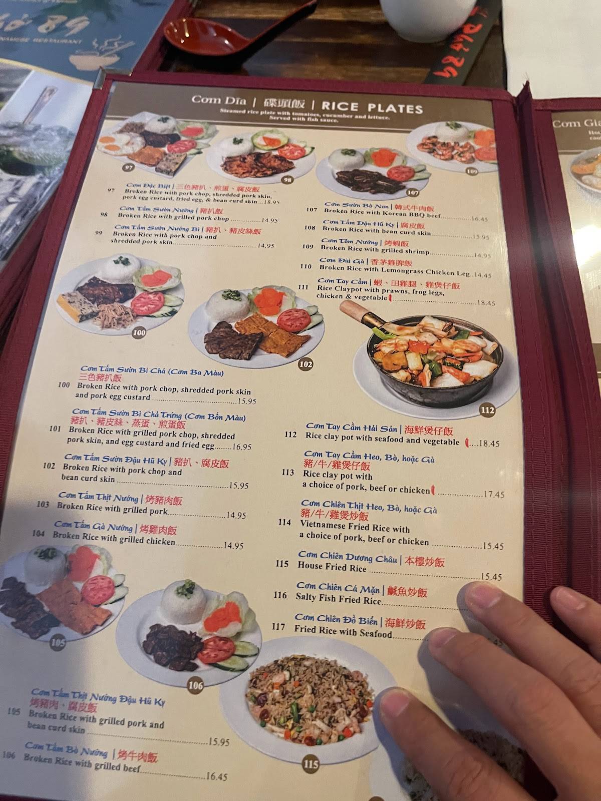 Menu at Pho 89 restaurant, Randolph, 937 N Main St