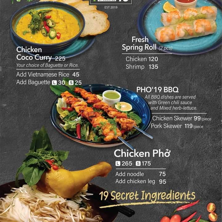 Menu at Pho19 - Mactan 포19 막탄점 restaurant, Lapu-Lapu City