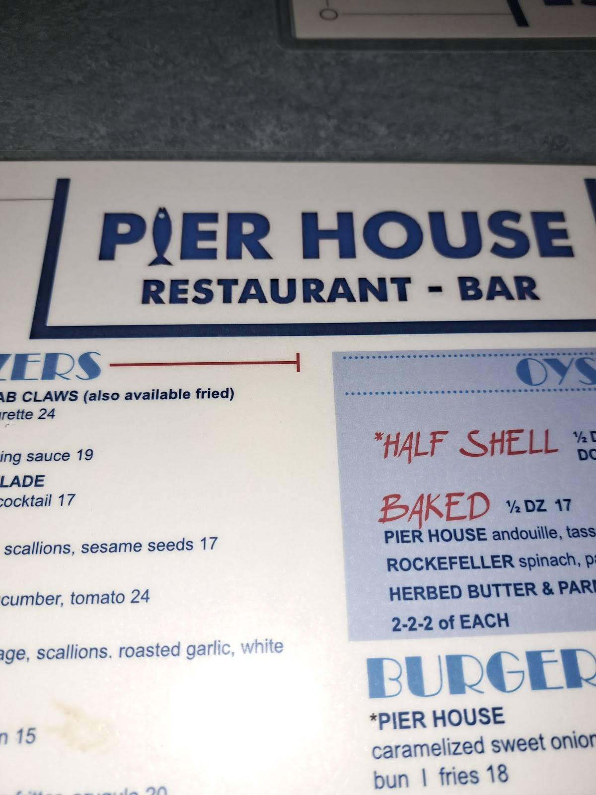 Menu at Pier House Restaurant Bar Orange Beach, Orange Beach