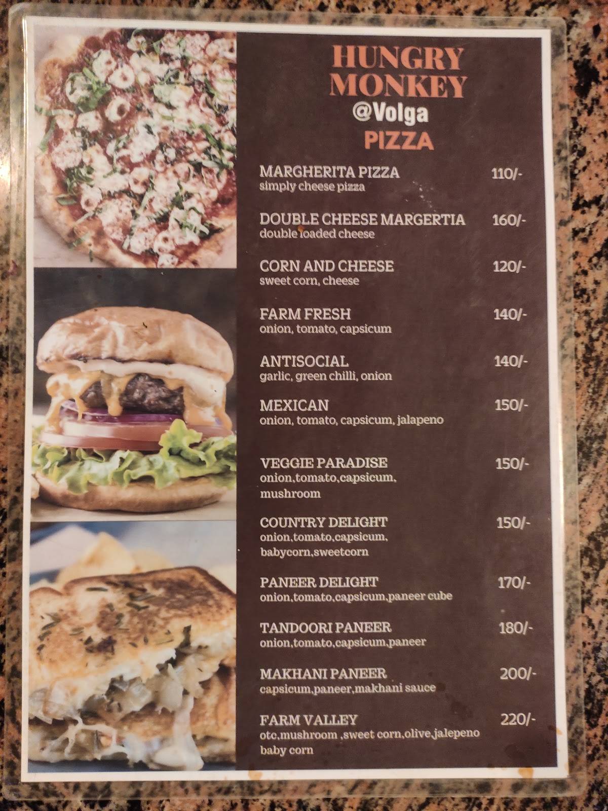 Menu at Volga Restaurant, Pilani