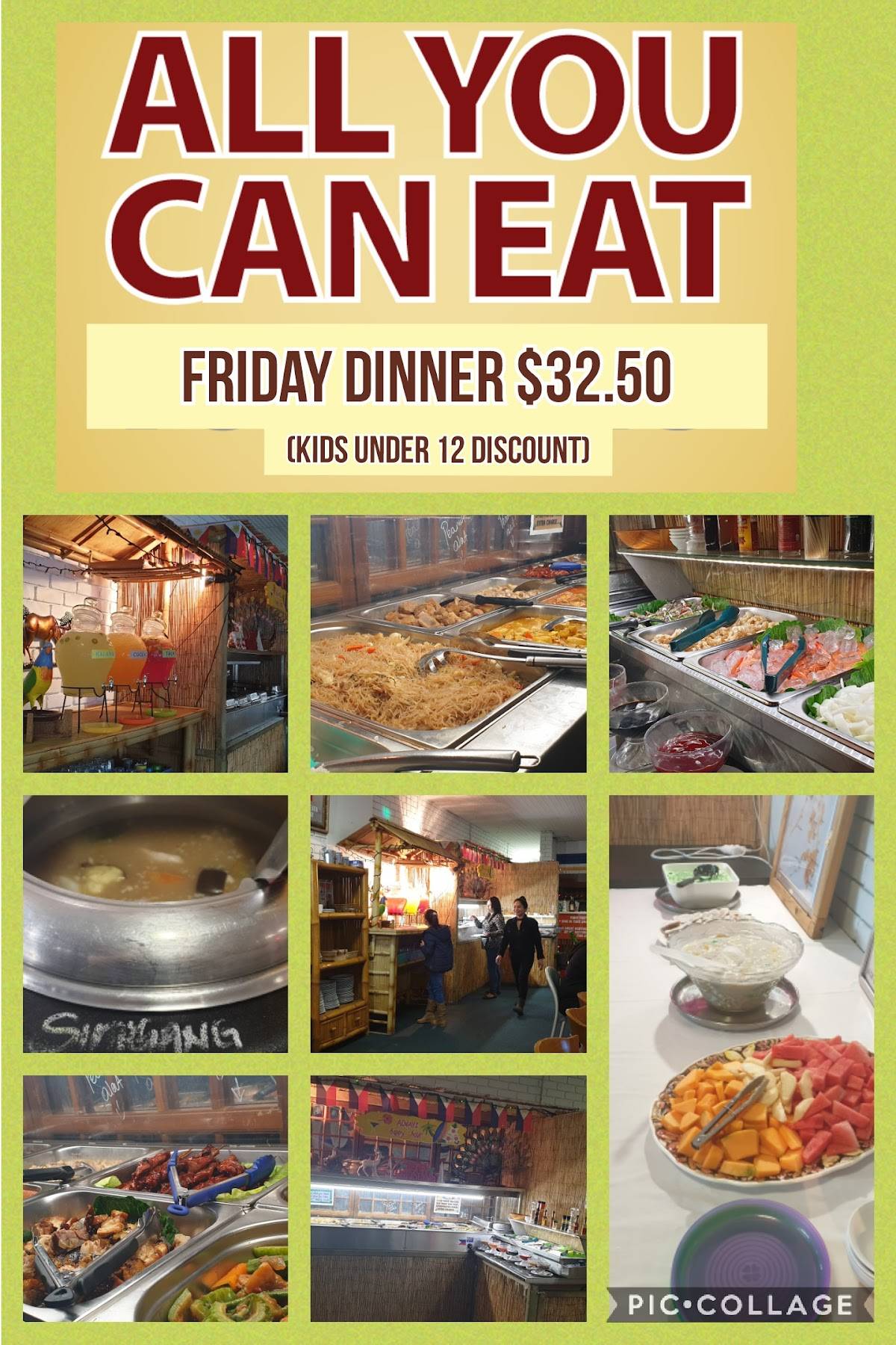 Menu at Pinoy Fiesta Restaurant, Middle Swan