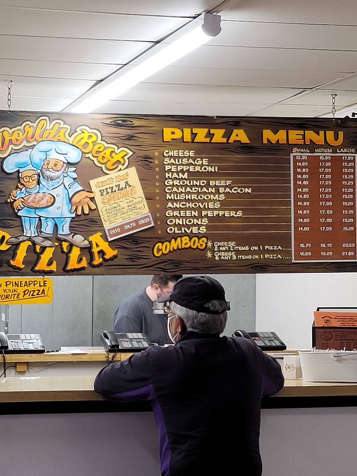 Menu at World's Best Pizza pizzeria, Hacienda Heights