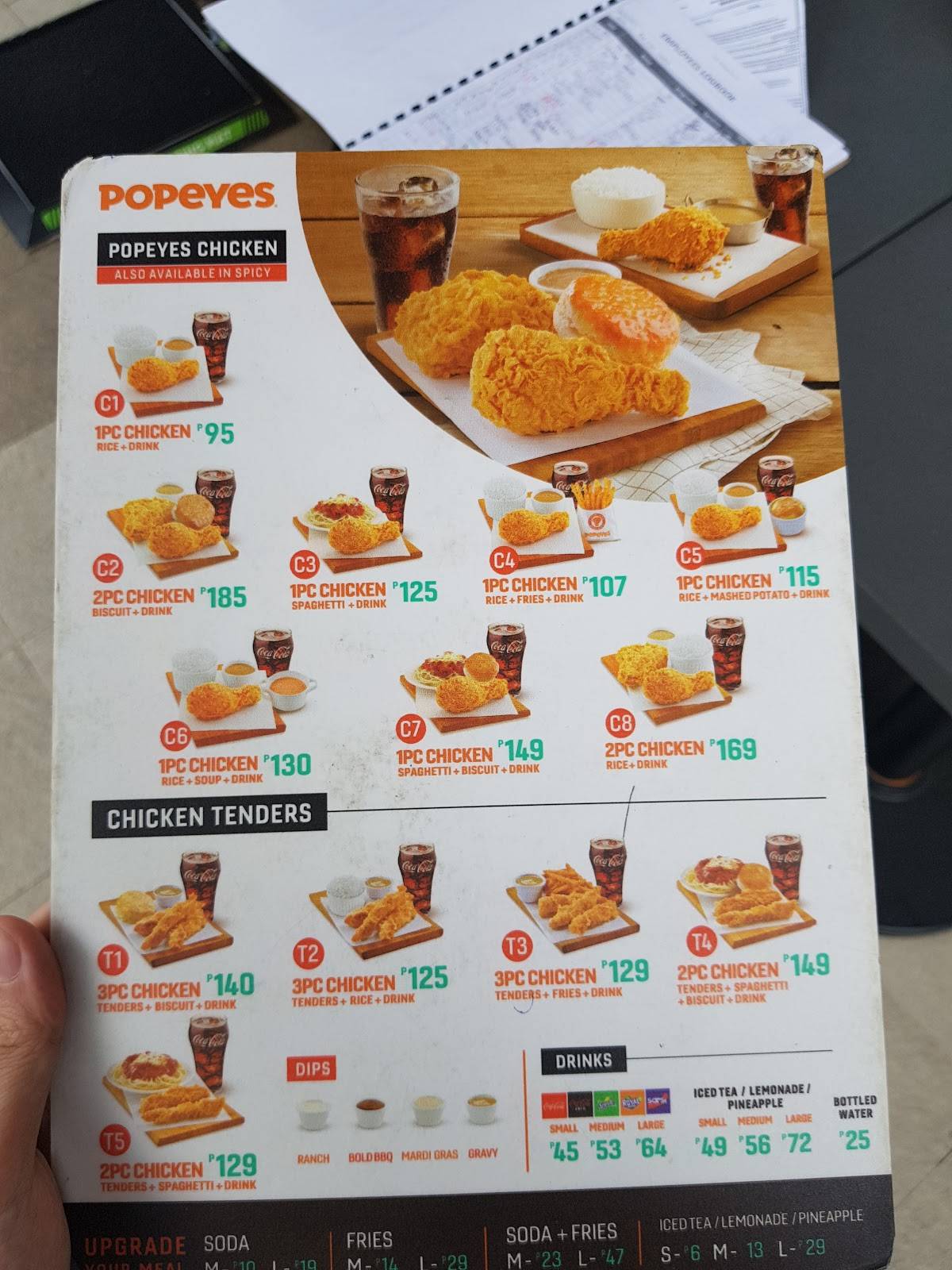 Menu at Popeyes - Eton Centris restaurant, Quezon City, Two Cyberpod ...
