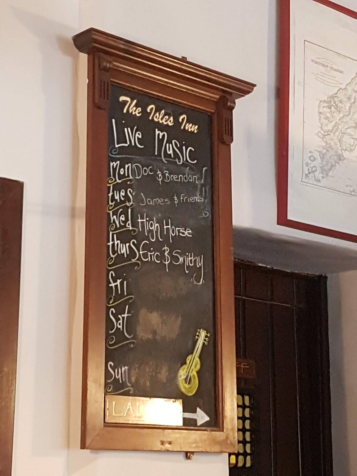 Menu at The Isles Inn pub & bar, Portree
