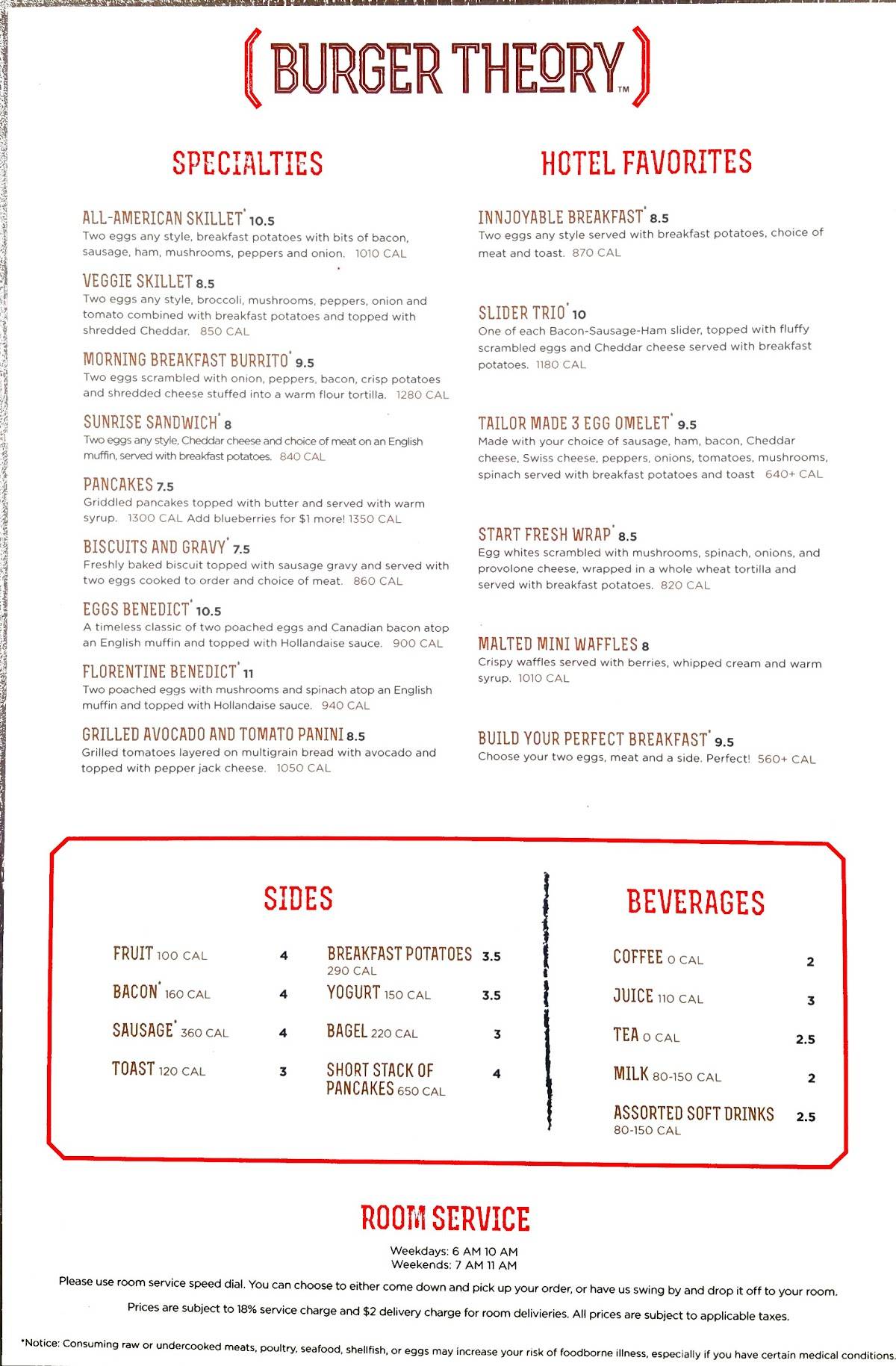 Menu at Burger Theory pub & bar, Decatur