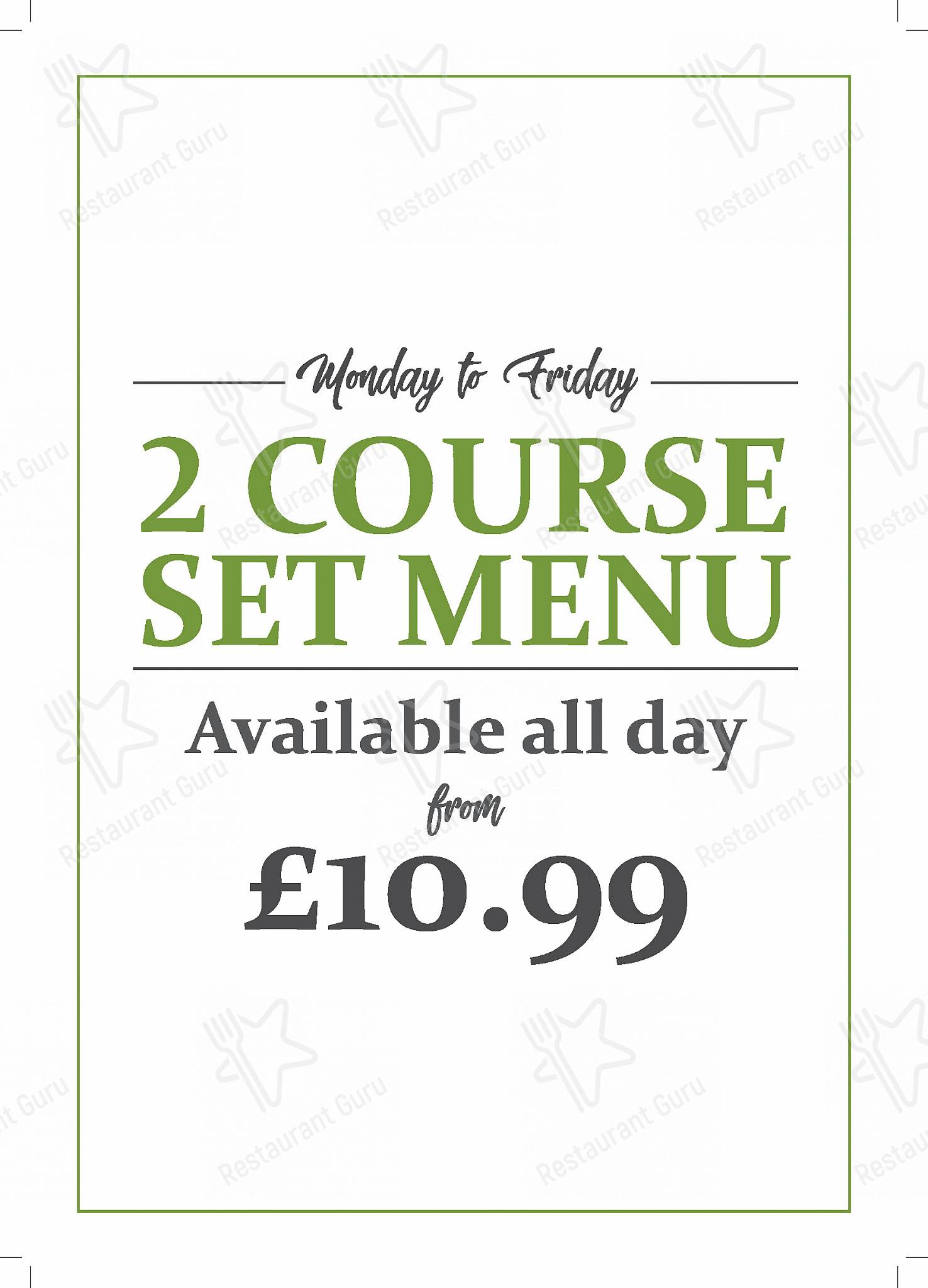 Menu at Command House pub & bar, Chatham