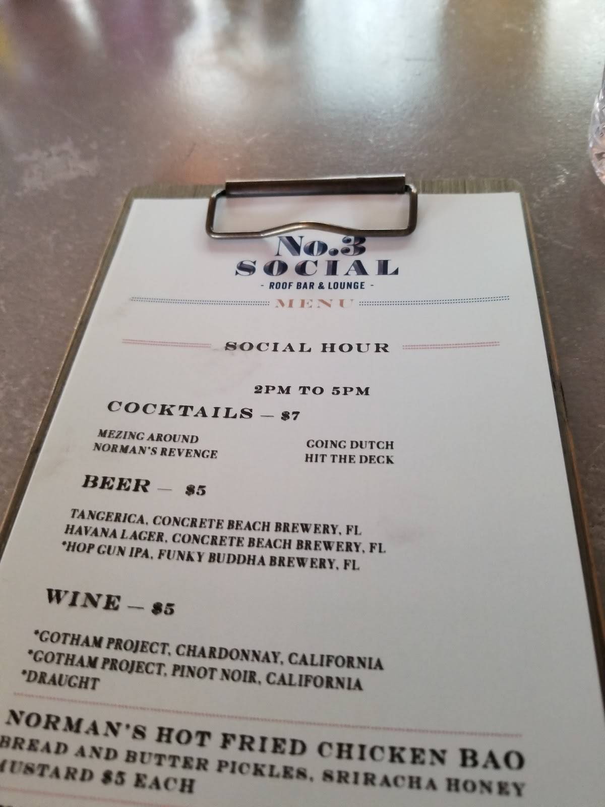 Menu at Copal Rooftop Bar, Miami, ROOFTOP