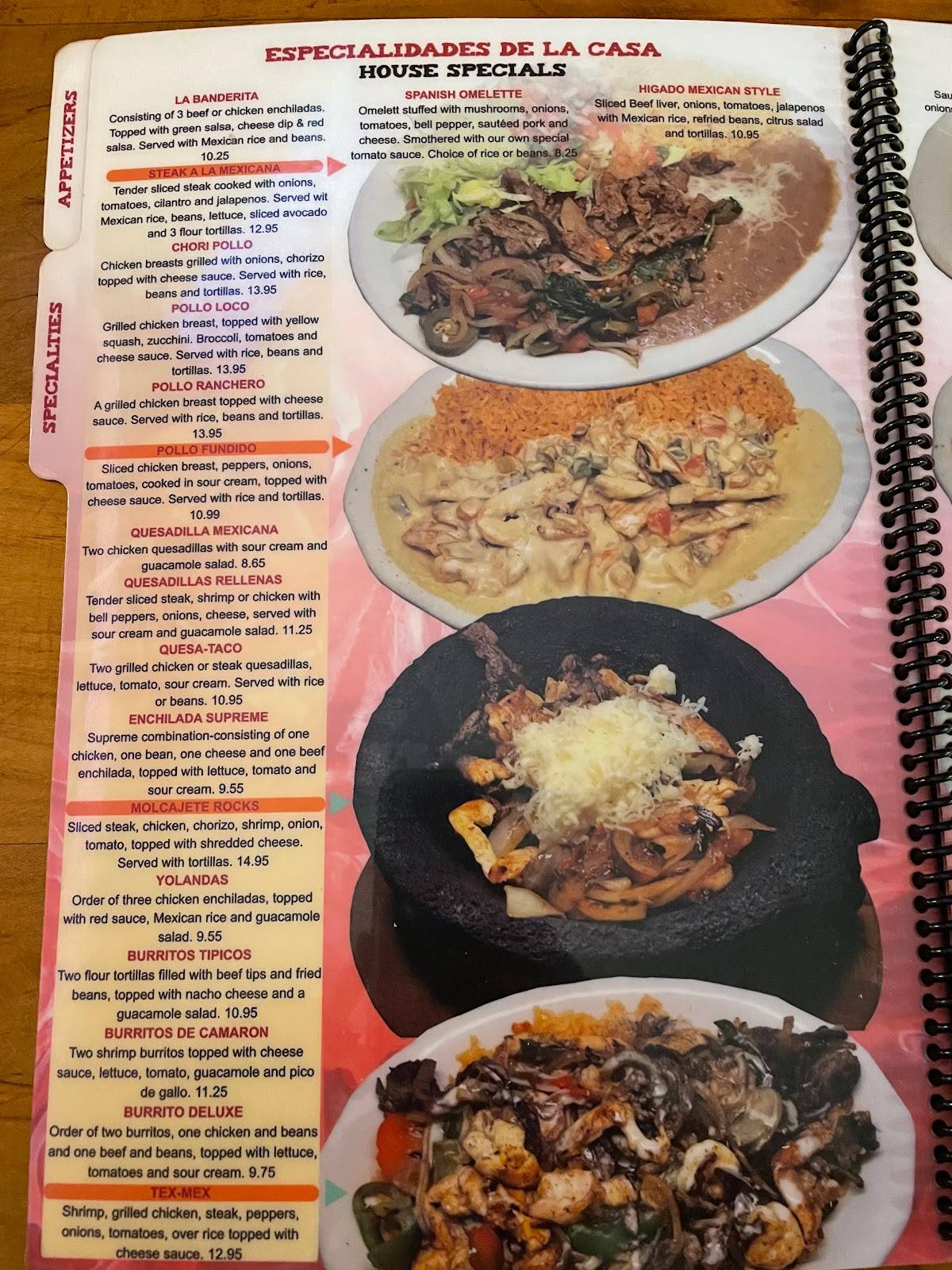 Menu at El Chile Rojo pub & bar, Landrum, 209 E Rutherford St