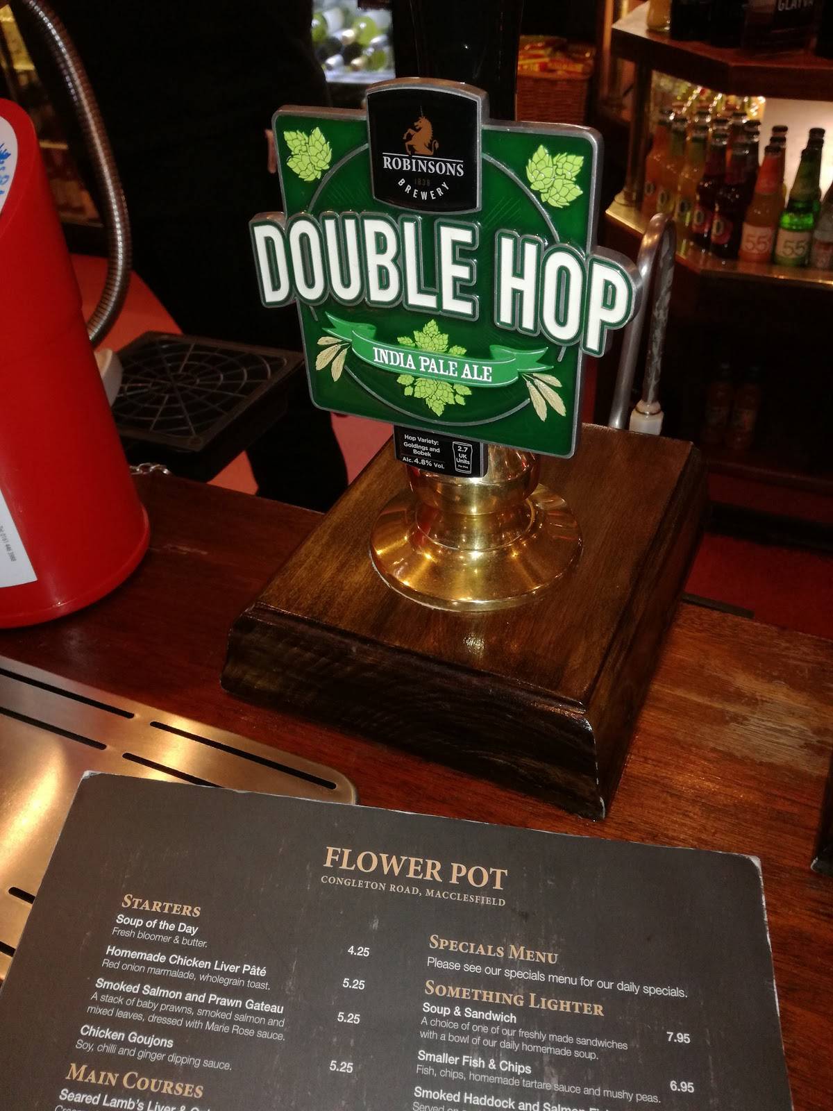 Menu at Flower Pot, Macclesfield pub & bar, Macclesfield, 1 Congleton Rd