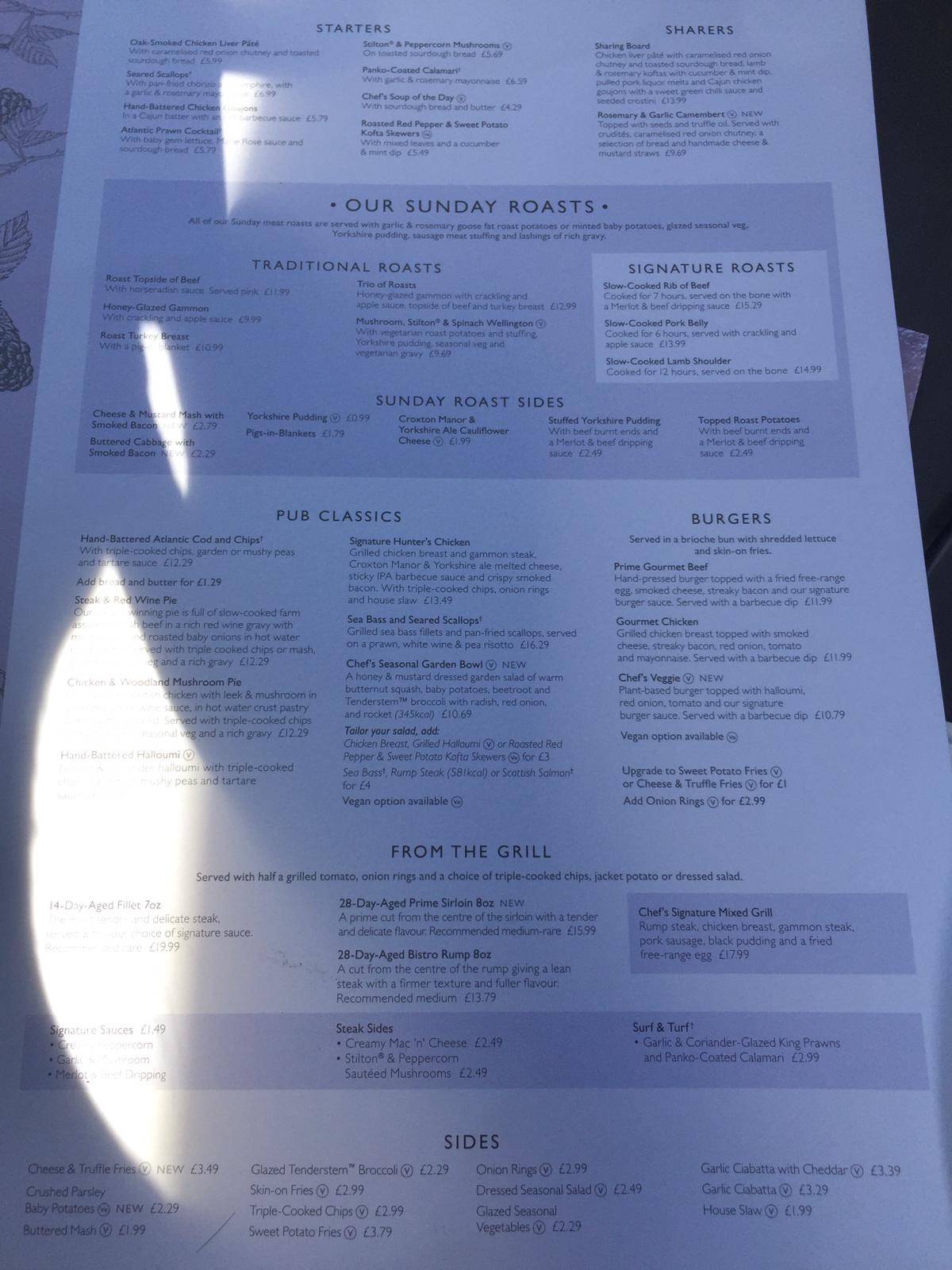 Menu at Hatch pub & bar, Basingstoke, London Rd