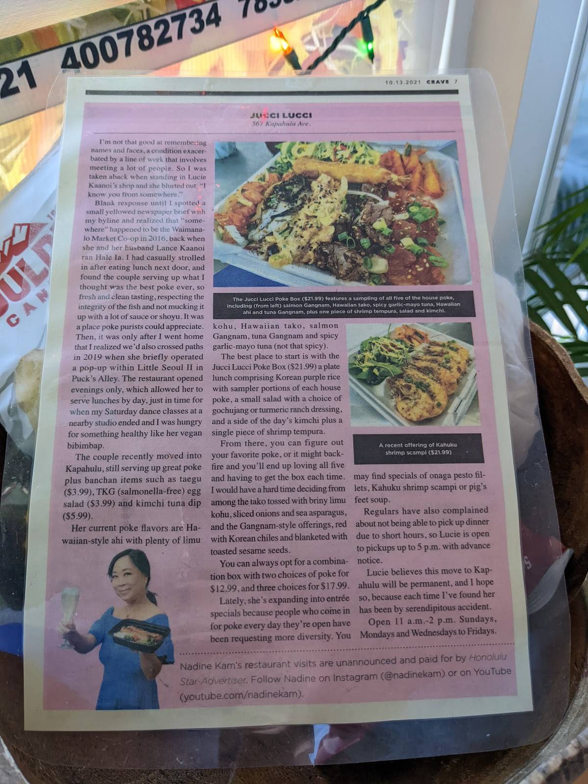 Menu at Jucci Lucci pub & bar, Honolulu, 567 Kapahulu Ave #4