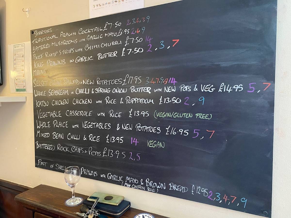 Menu at Lifeboat Inn pub & bar, Selsey