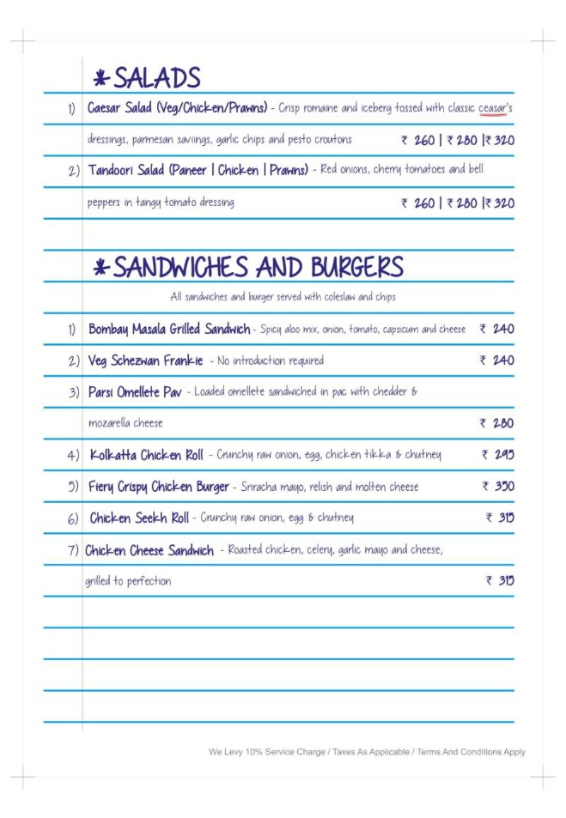Menu at THE BAR STOCK EXCHANGE - Ashok Nagar, Bengaluru